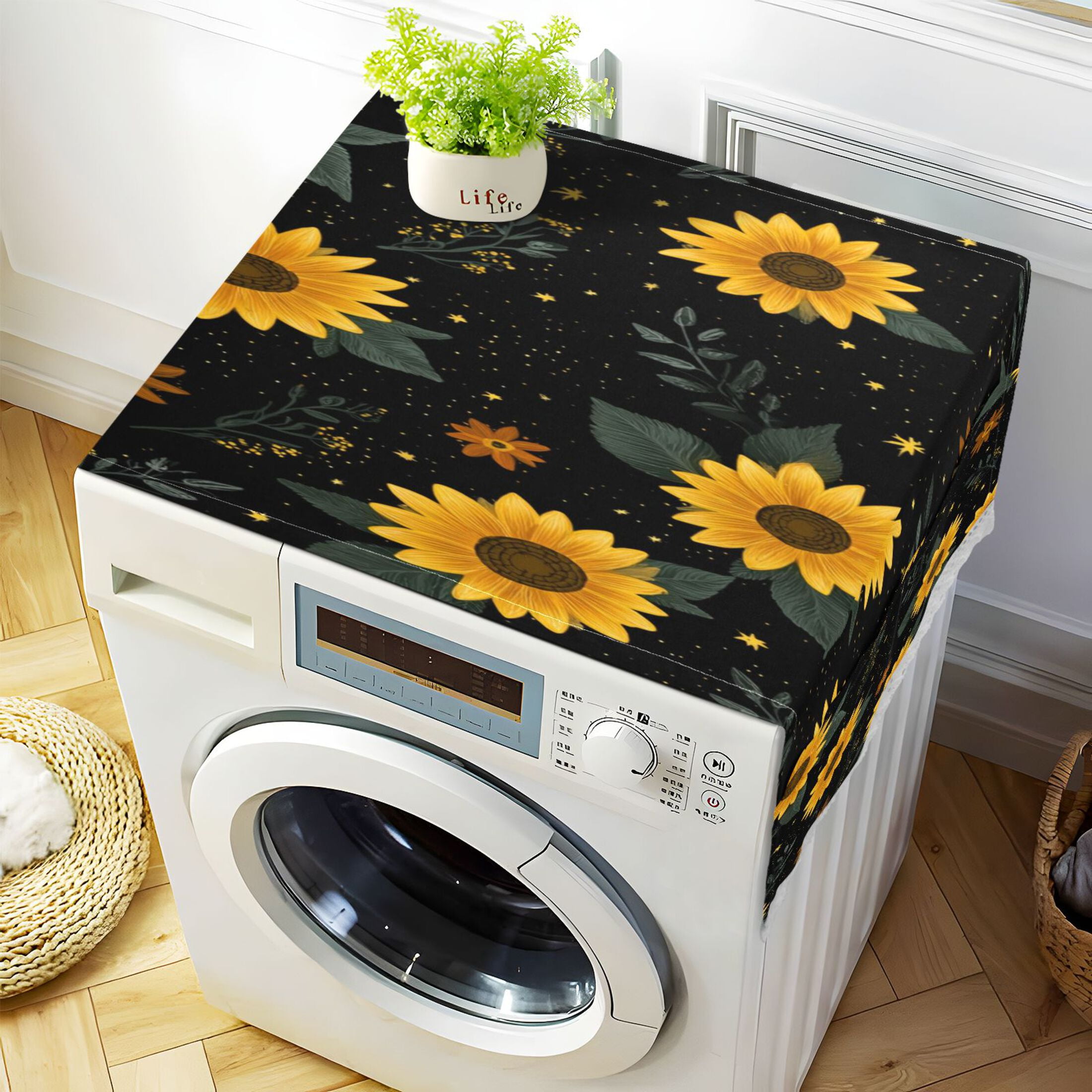 Dustproof Washing Machine Cloth Washer and Dryer Top Covers, Fridge ...
