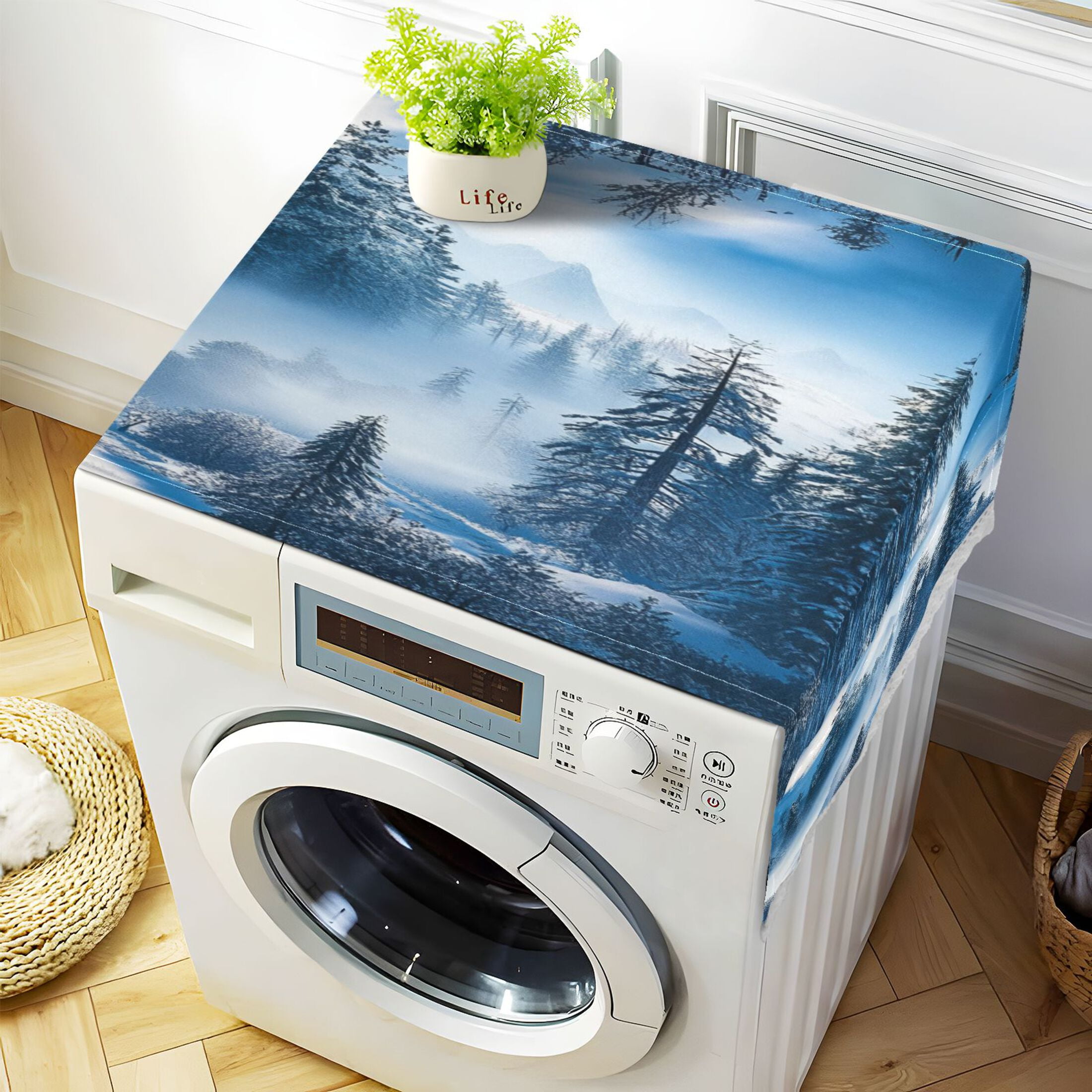 Dustproof Washing Machine Cloth Washer and Dryer Top Covers, Fridge ...