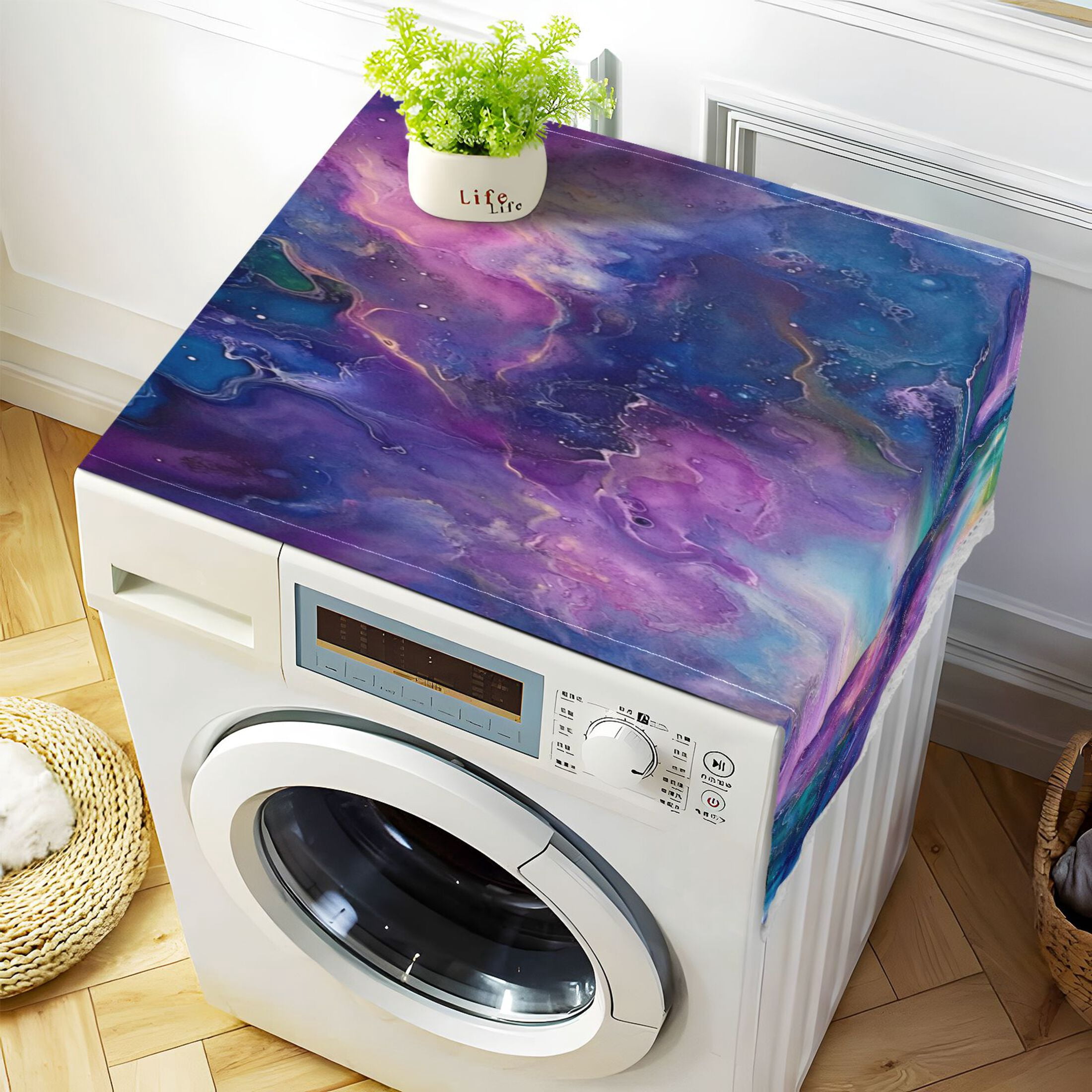 Dustproof Washing Machine Cloth Washer and Dryer Top Covers, Fridge ...