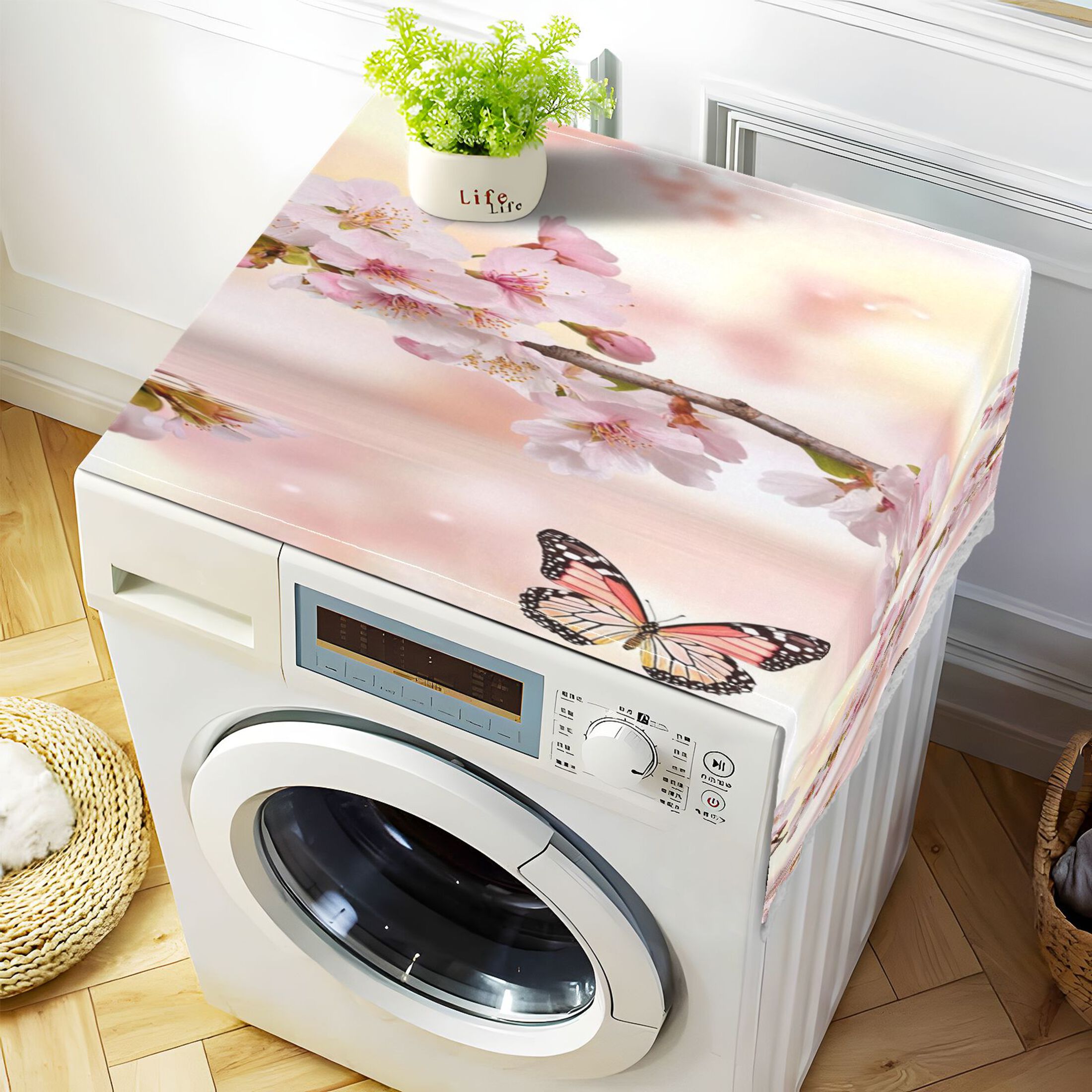 Dustproof Washing Machine Cloth Washer and Dryer Top Covers, Fridge ...