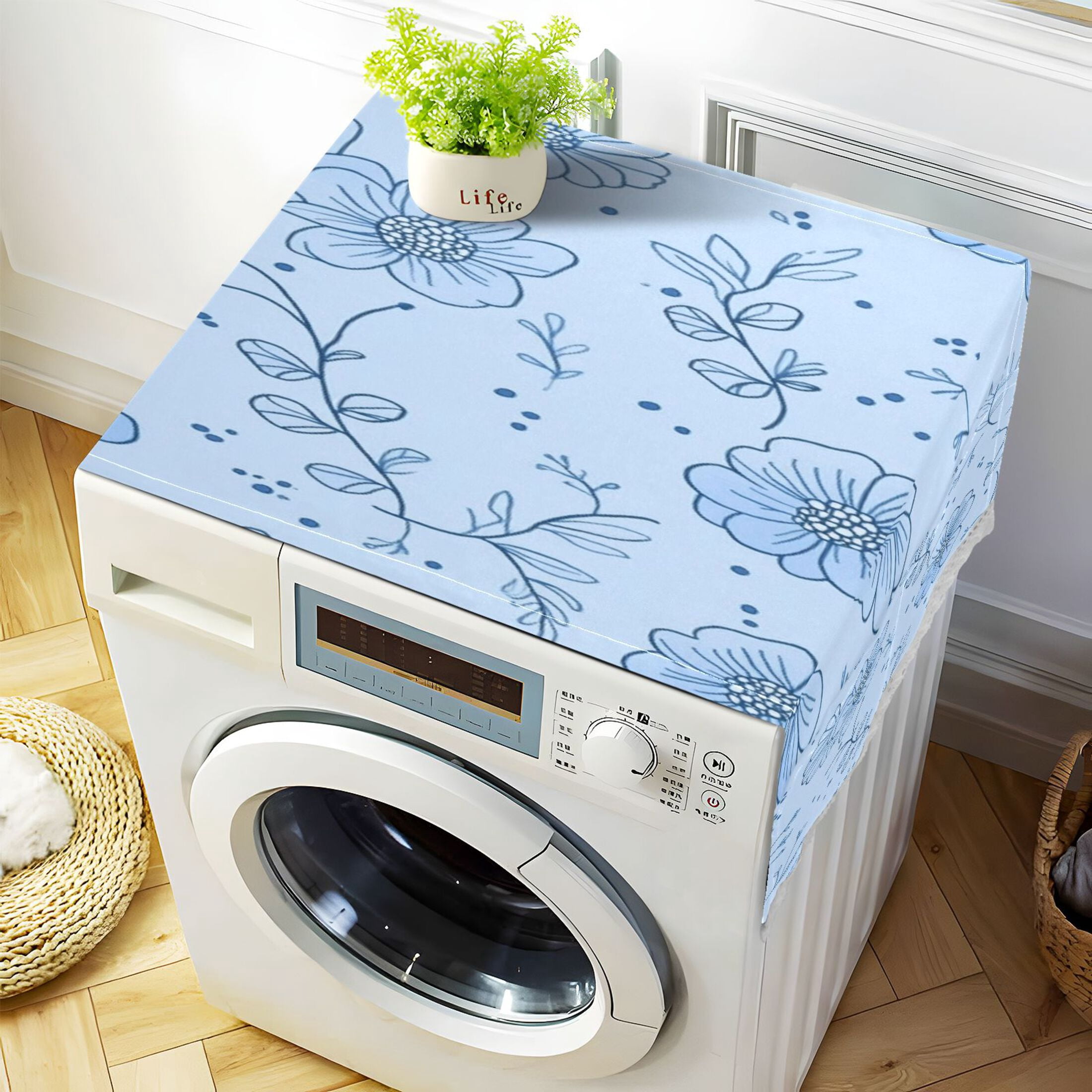 Dustproof Washing Machine Cloth Washer and Dryer Top Covers, Fridge ...