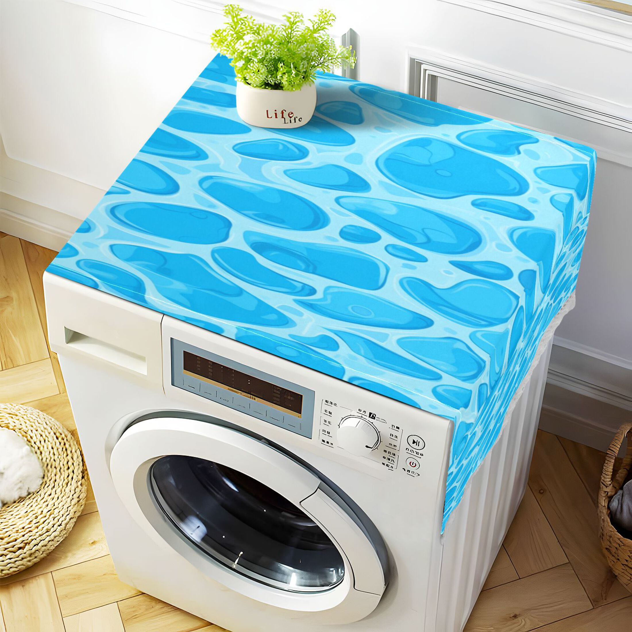 Dustproof Washing Machine Cloth Washer and Dryer Top Covers, Fridge ...