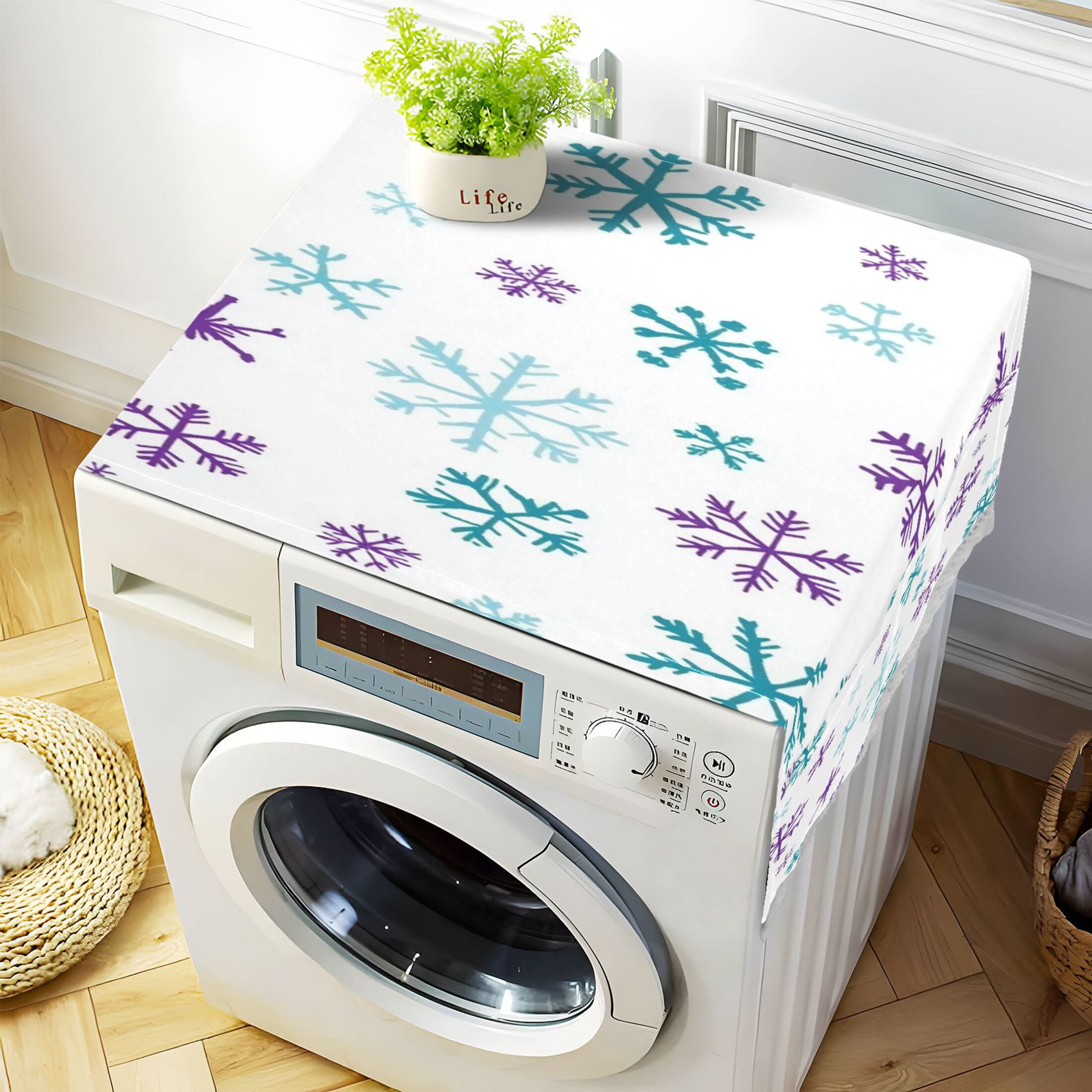 Dustproof Washing Machine Cloth Washer and Dryer Top Covers, Fridge ...