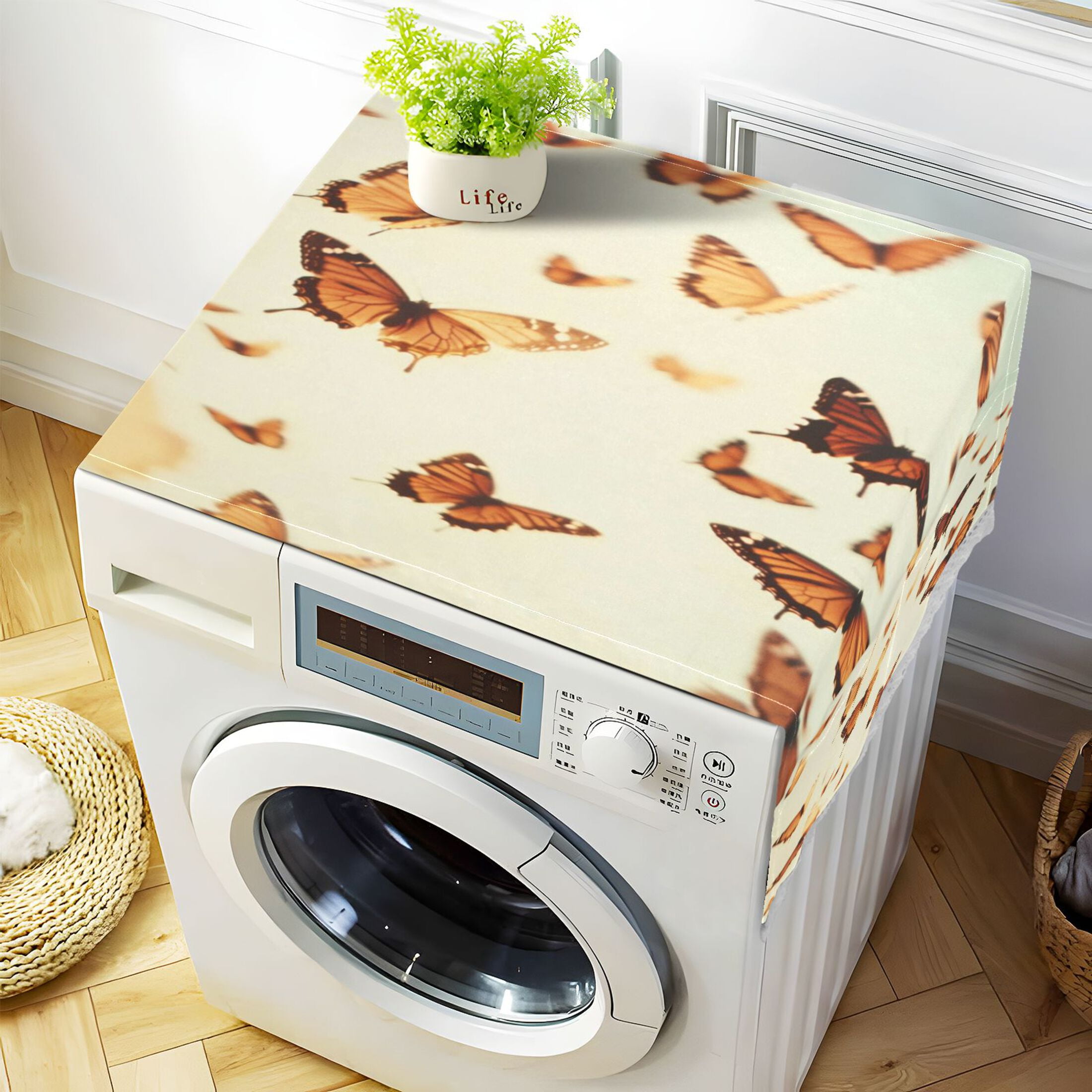 Dustproof Washing Machine Cloth Washer and Dryer Top Covers, Fridge ...