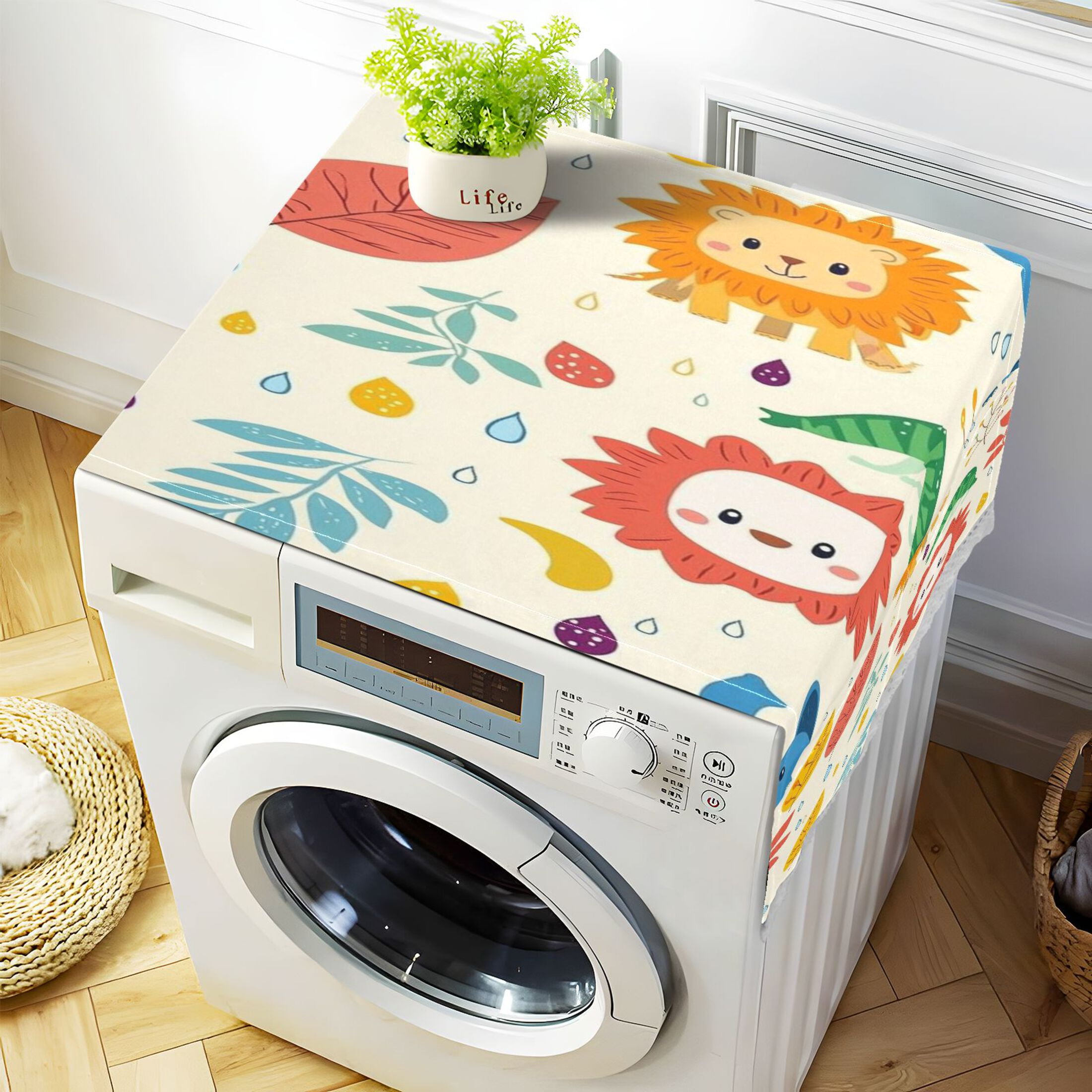 Dustproof Washing Machine Cloth Washer and Dryer Top Covers, Fridge ...