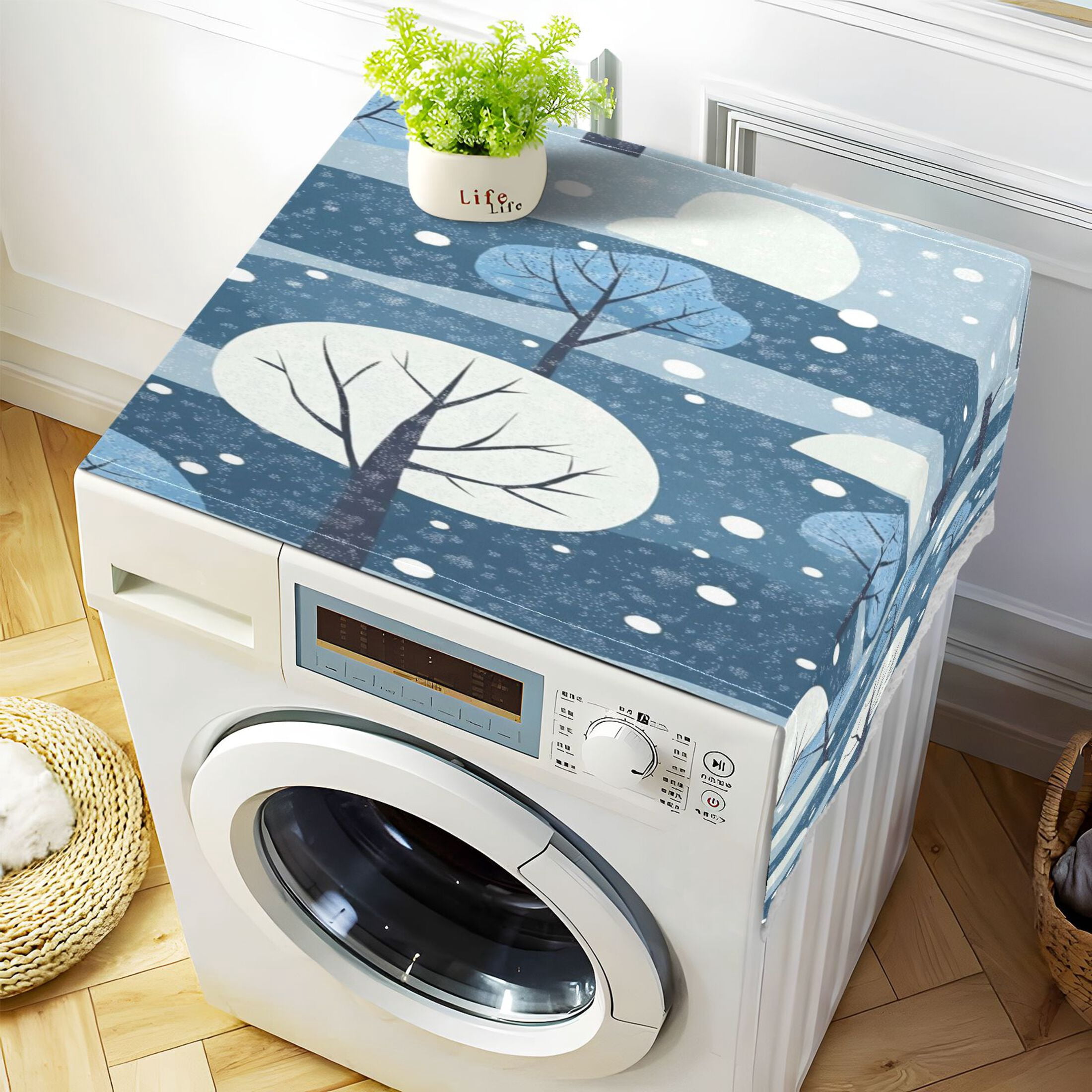 Dustproof Washing Machine Cloth Washer and Dryer Top Covers, Fridge ...