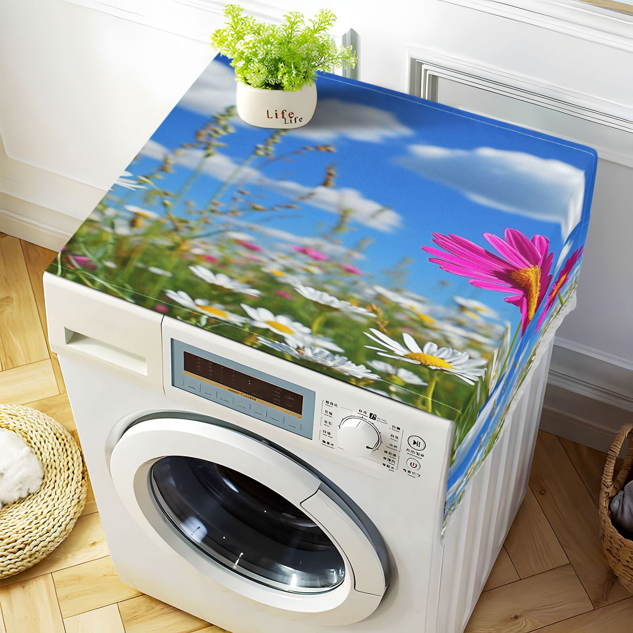 Dustproof Washing Machine Cloth Washer and Dryer Top Covers, Fridge ...