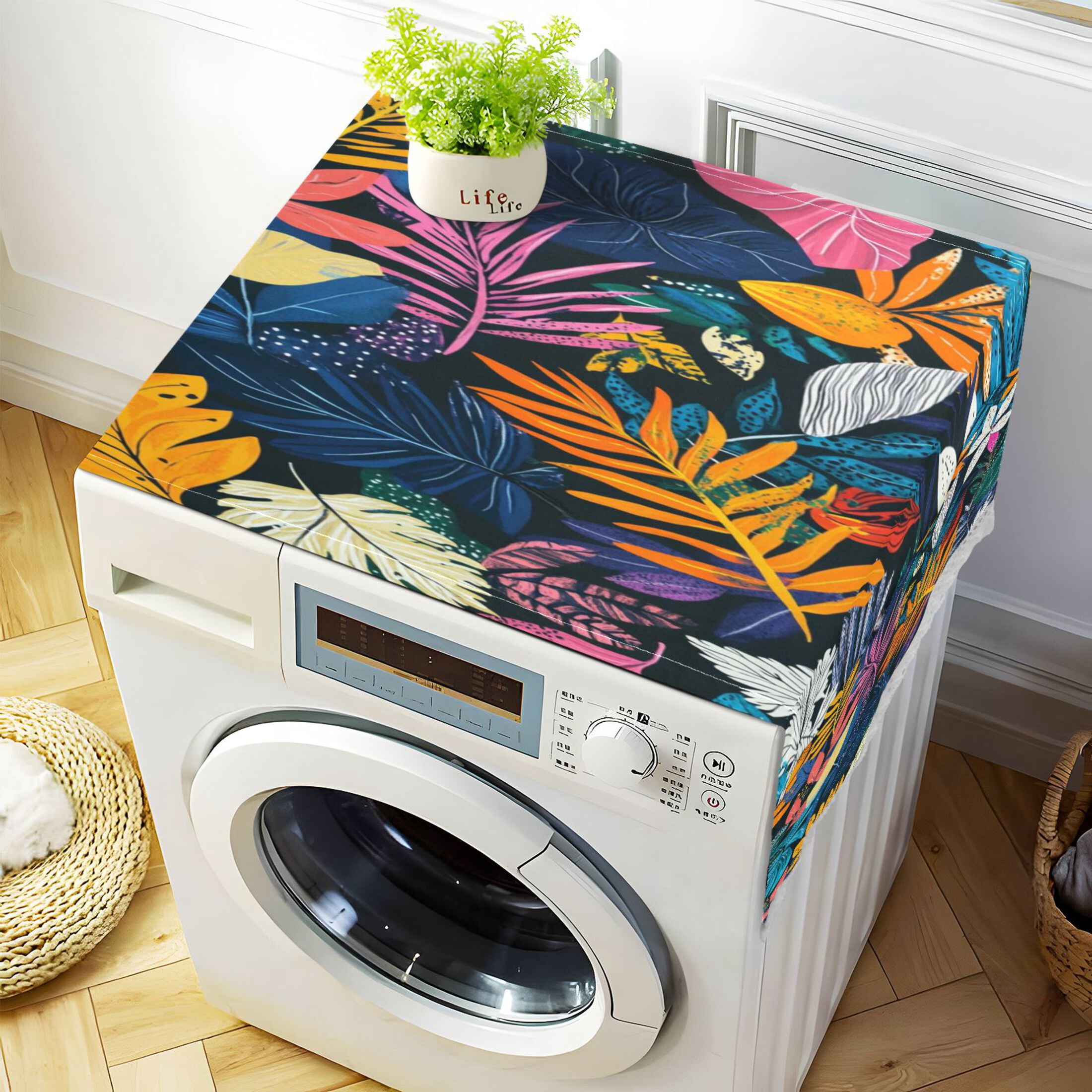 Dustproof Washing Machine Cloth Washer and Dryer Top Covers, Fridge ...