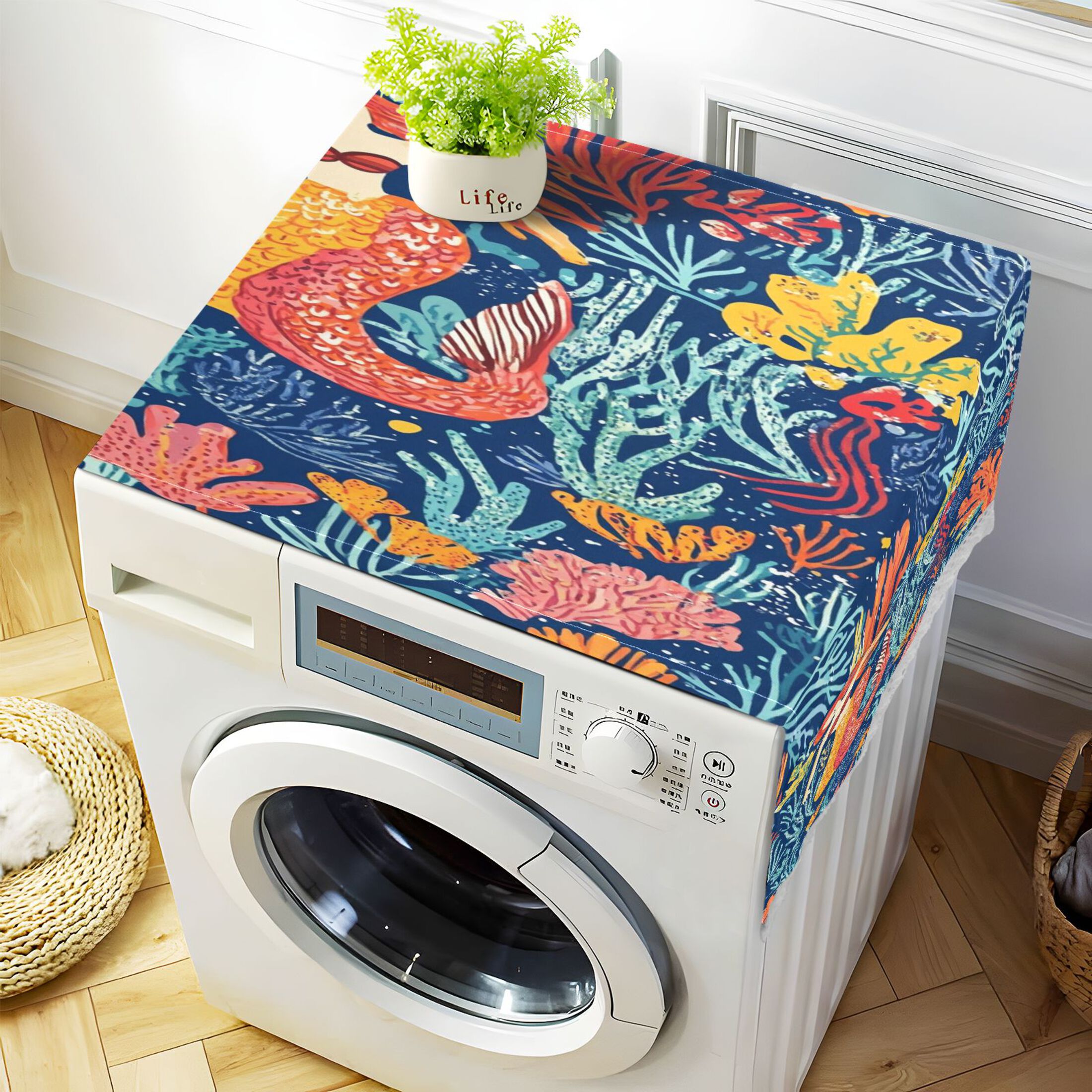 Dustproof Washing Machine Cloth Washer and Dryer Top Covers, Fridge ...