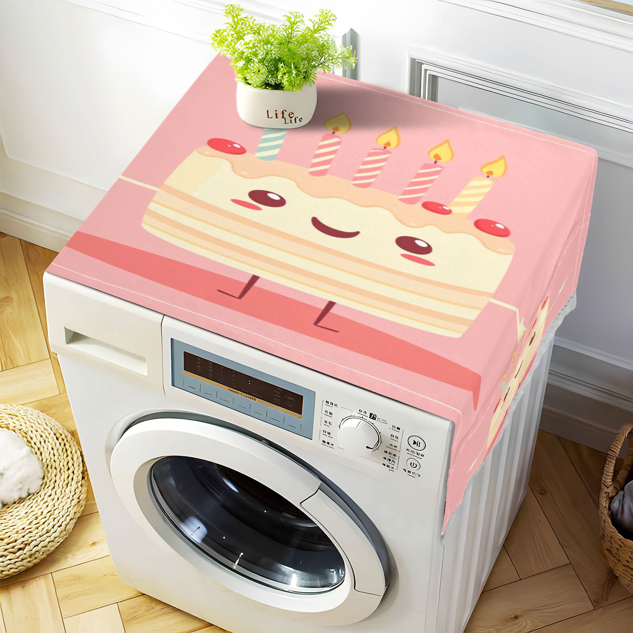 Dustproof Washing Machine Cloth Washer and Dryer Top Covers, Fridge ...