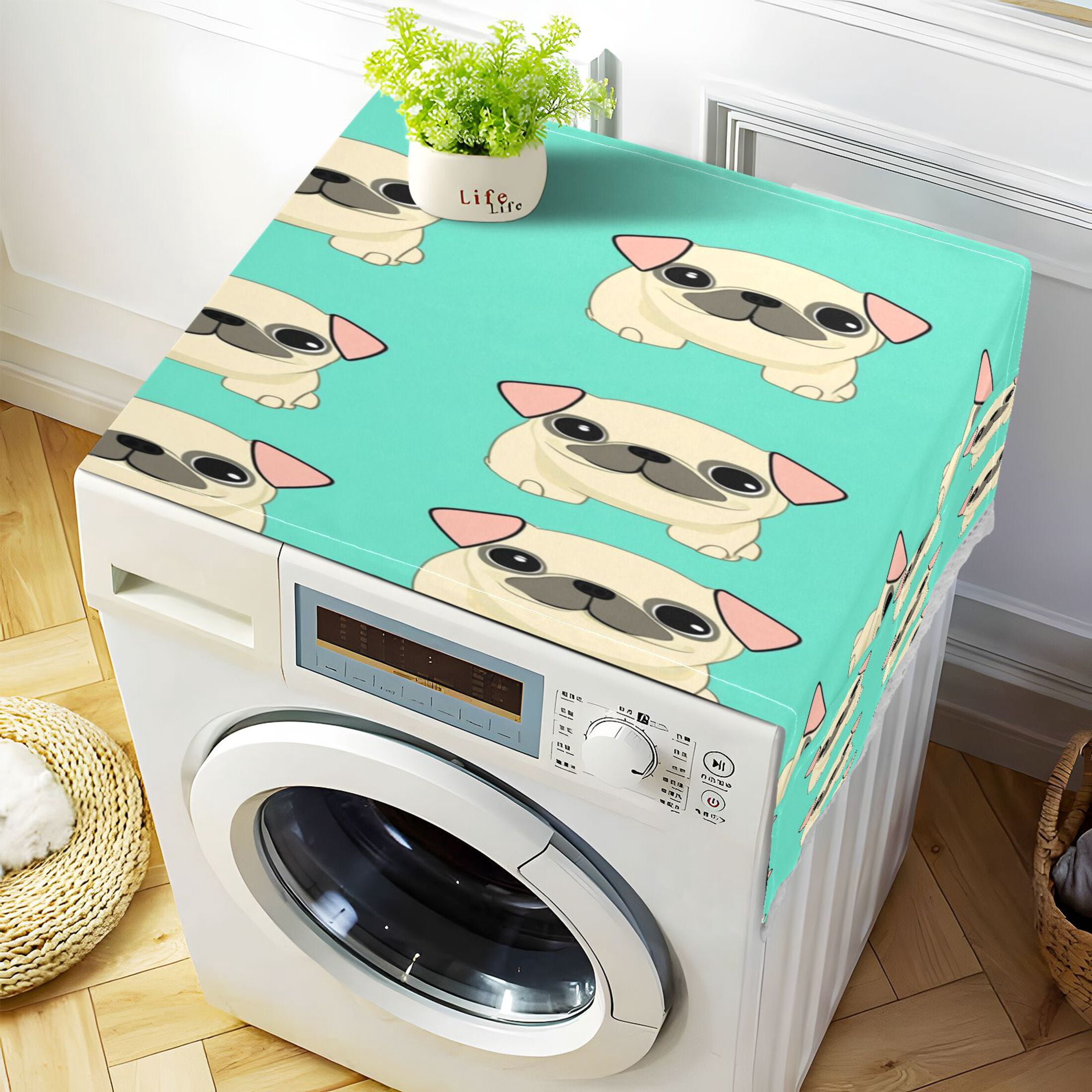 Dustproof Washing Machine Cloth Washer and Dryer Top Covers, Fridge ...