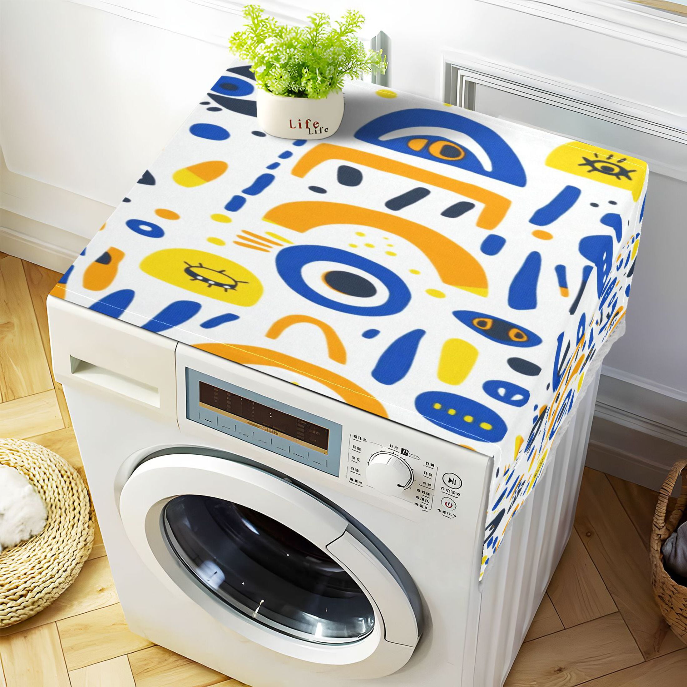 Dustproof Washing Machine Cloth Washer and Dryer Top Covers, Fridge ...