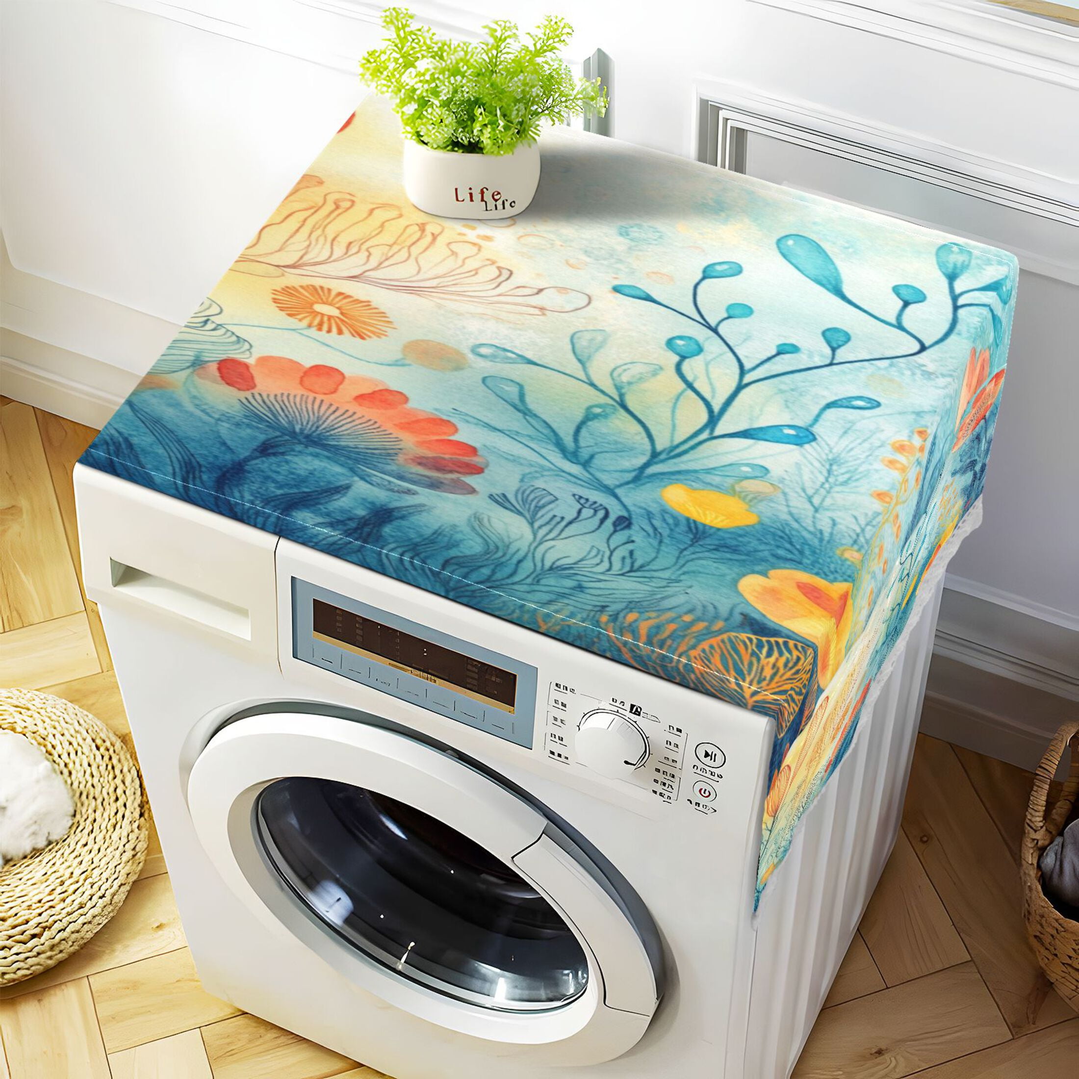 Dustproof Washing Machine Cloth Washer and Dryer Top Covers, Fridge ...