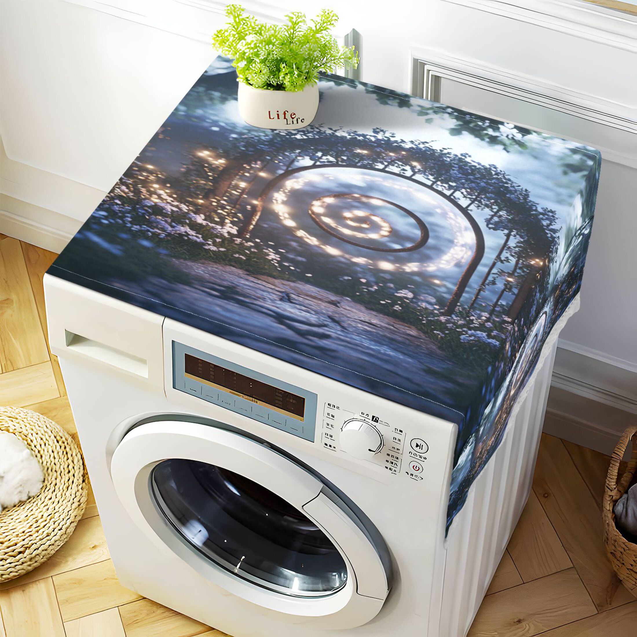 Dustproof Washing Machine Cloth Washer and Dryer Top Covers, Fridge ...