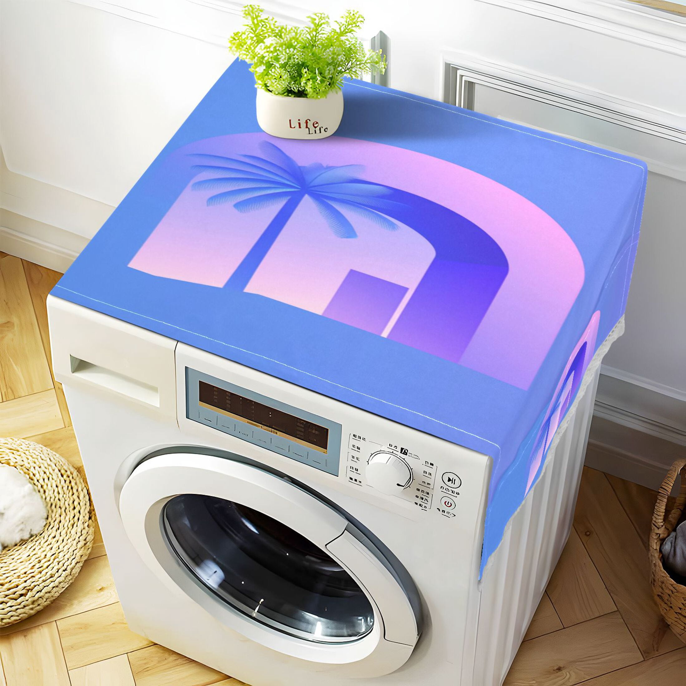 Dustproof Washing Machine Cloth Washer and Dryer Top Covers, Fridge ...