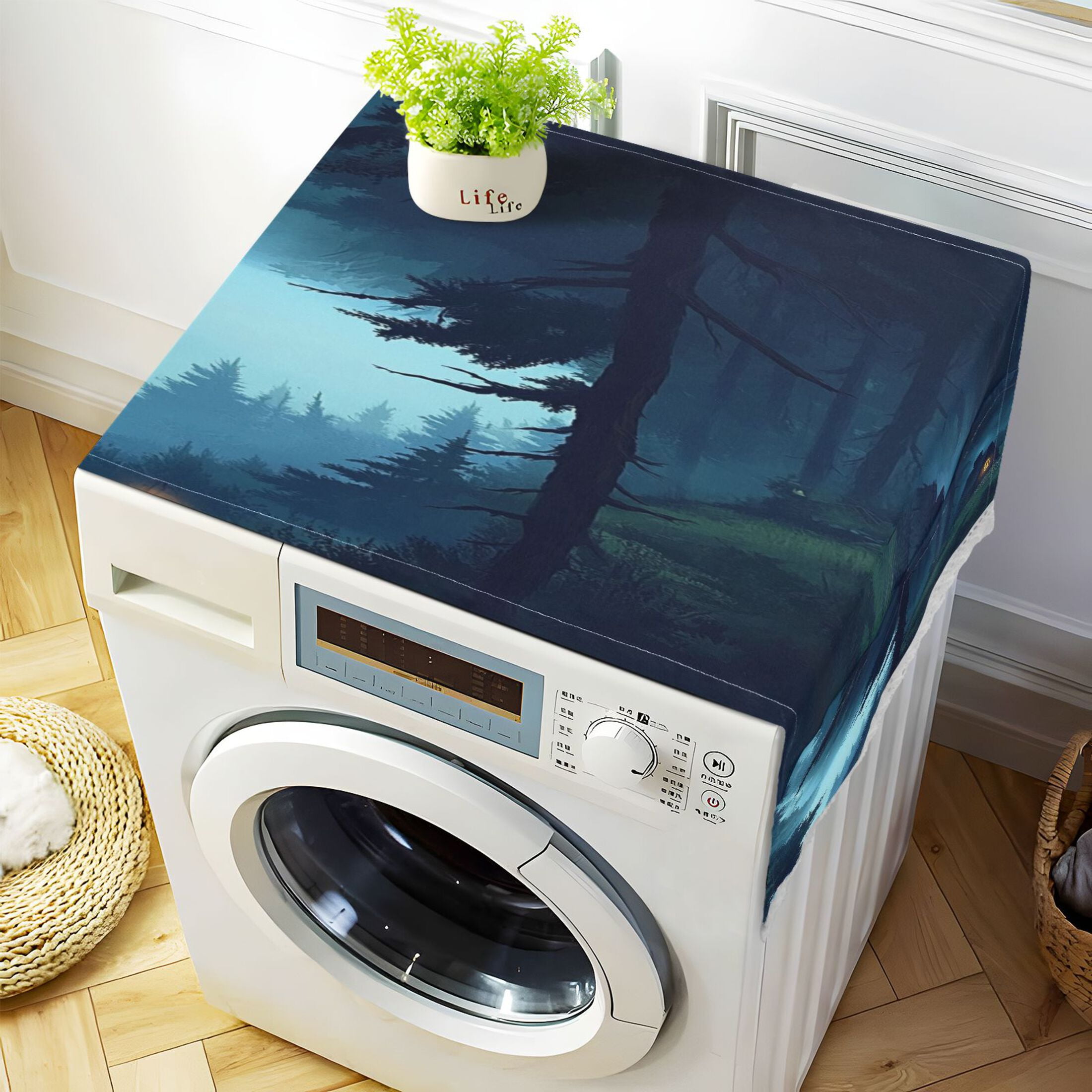 Dustproof Washing Machine Cloth Washer and Dryer Top Covers, Fridge ...