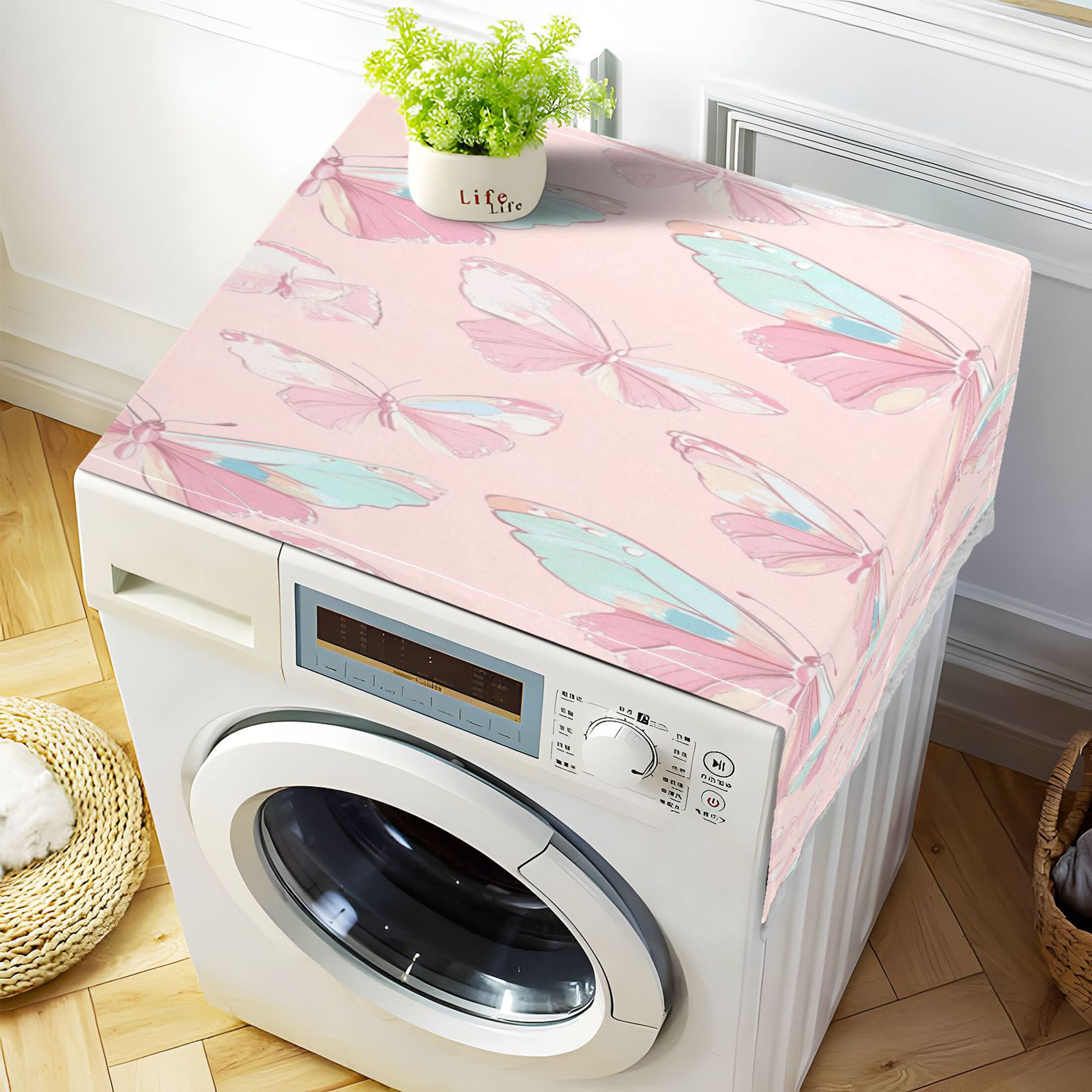 Dustproof Washing Machine Cloth Washer and Dryer Top Covers, Fridge ...