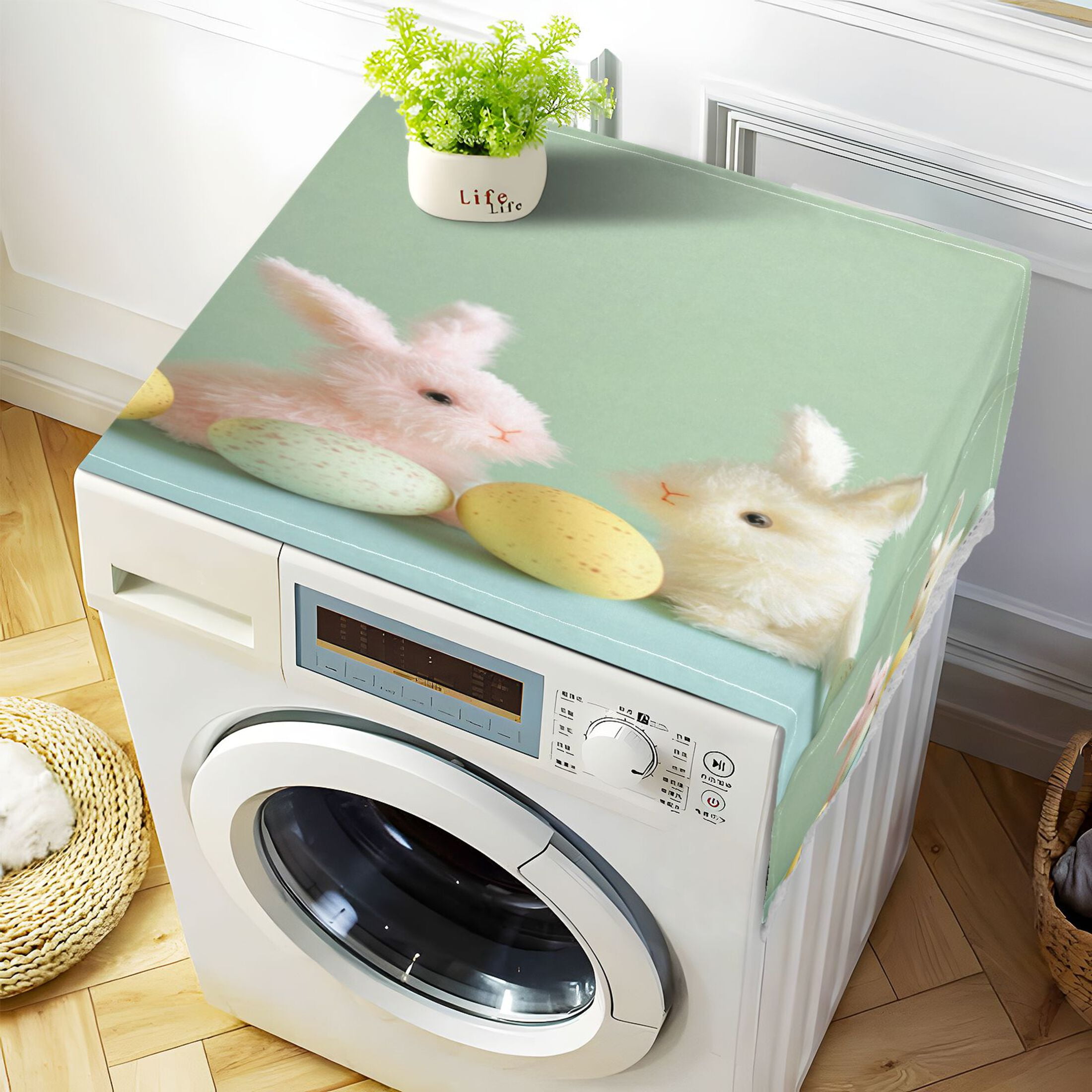 Dustproof Washing Machine Cloth Washer and Dryer Top Covers, Fridge ...