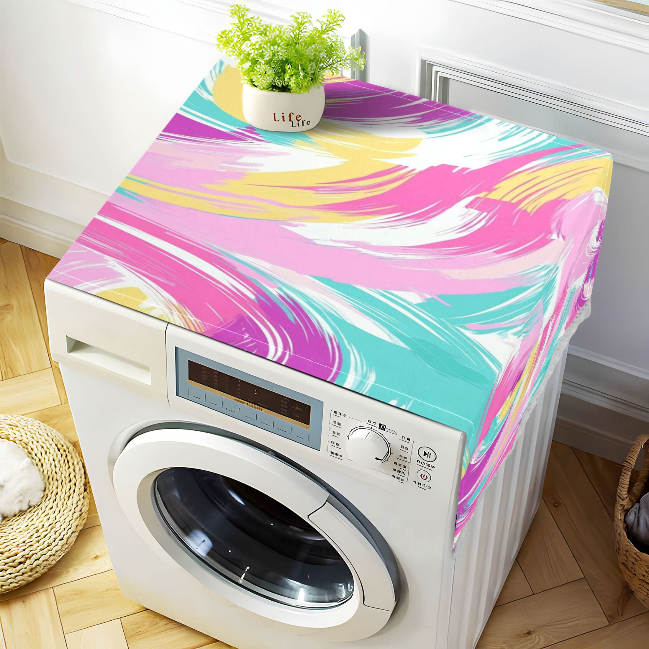 Dustproof Washing Machine Cloth Washer and Dryer Top Covers, Fridge ...