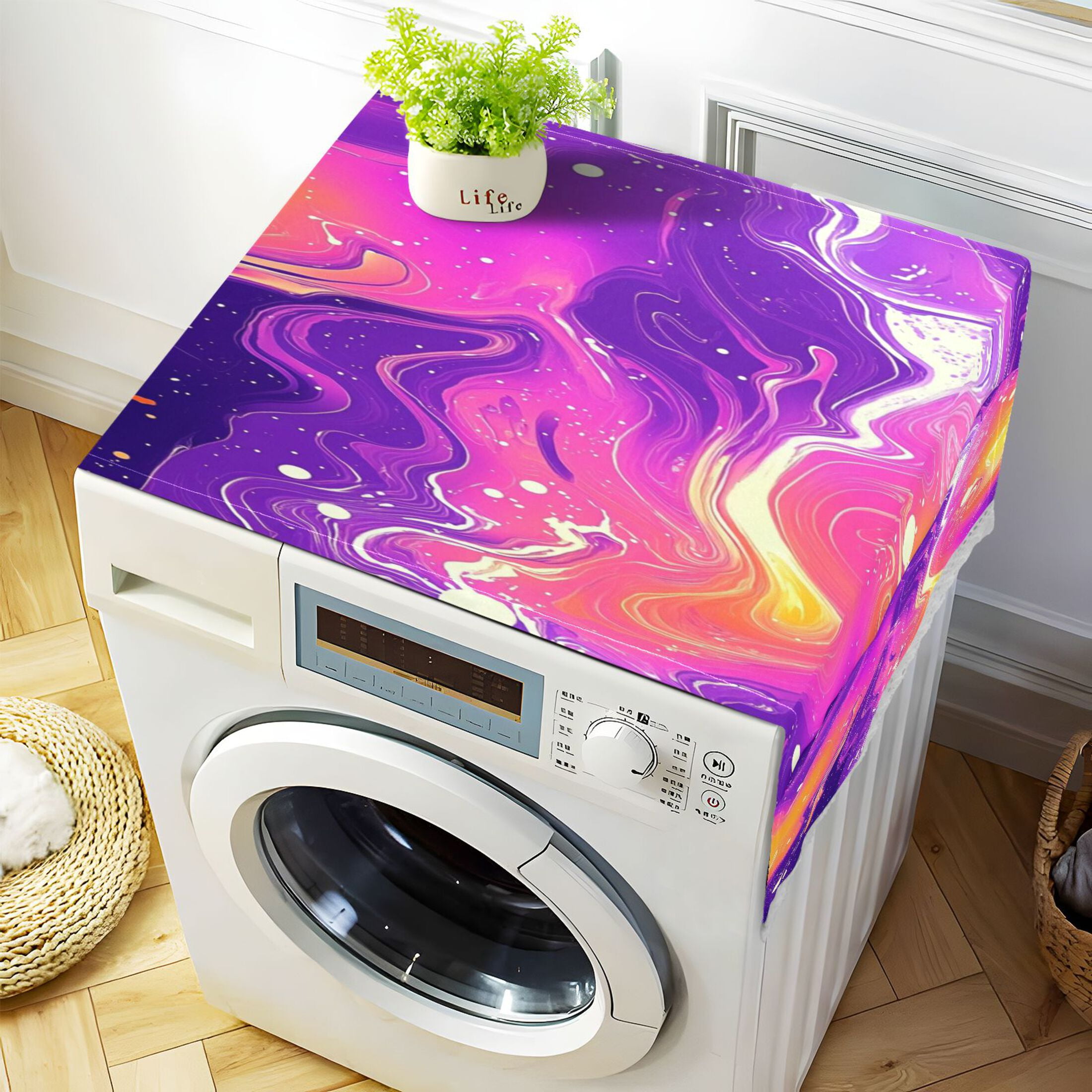 Dustproof Washing Machine Cloth Washer and Dryer Top Covers, Fridge ...