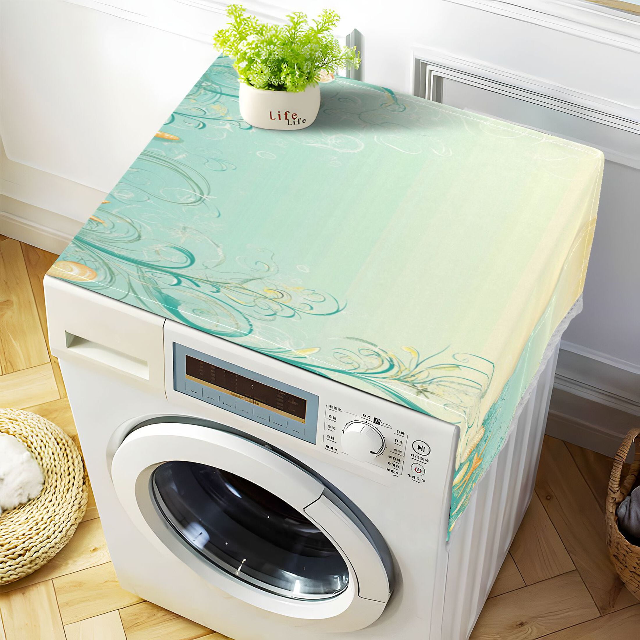 Dustproof Washing Machine Cloth Washer and Dryer Top Covers, Fridge ...
