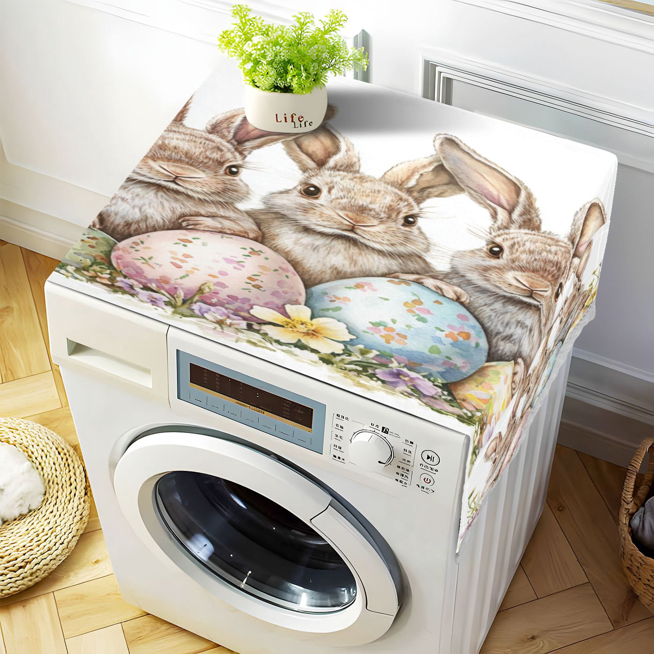 Dustproof Washing Machine Cloth Washer and Dryer Top Covers, Fridge ...