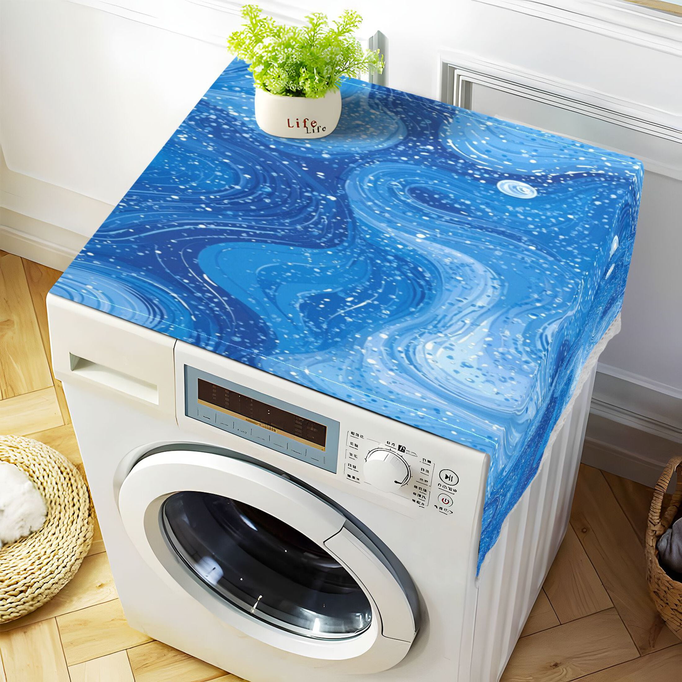Dustproof Washing Machine Cloth Washer and Dryer Top Covers, Fridge ...