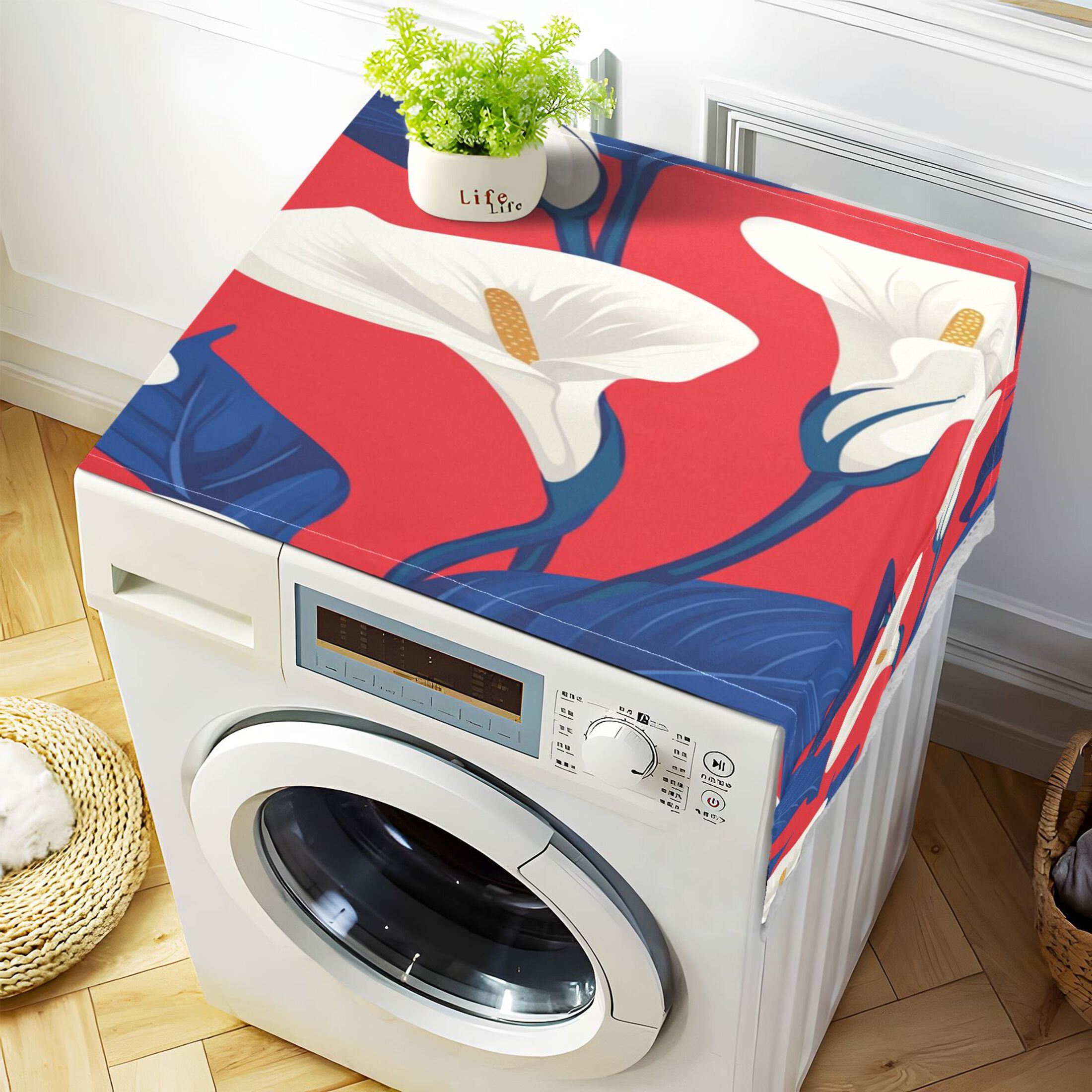 Dustproof Washing Machine Cloth Washer and Dryer Top Covers, Fridge ...
