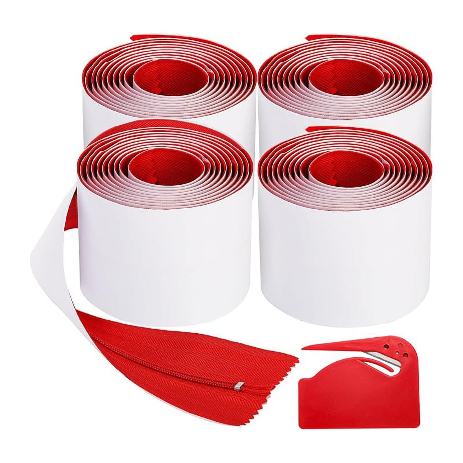 Dustproof Zipper, Double Sided Zipper with Plastic Sheet Cutter, Sealed ...