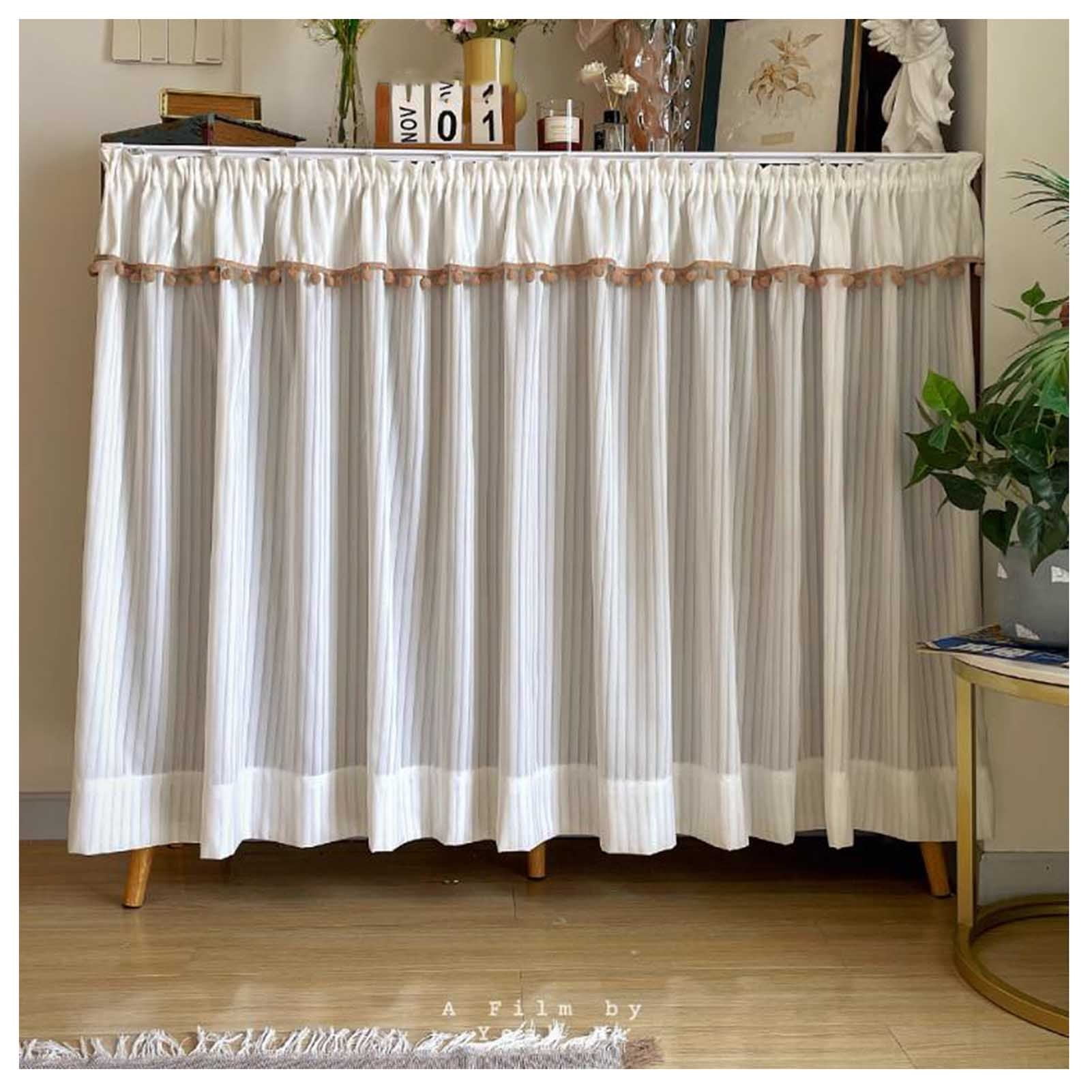 Dustproof curtains for the closet, curtain rack dust curtain, with self ...