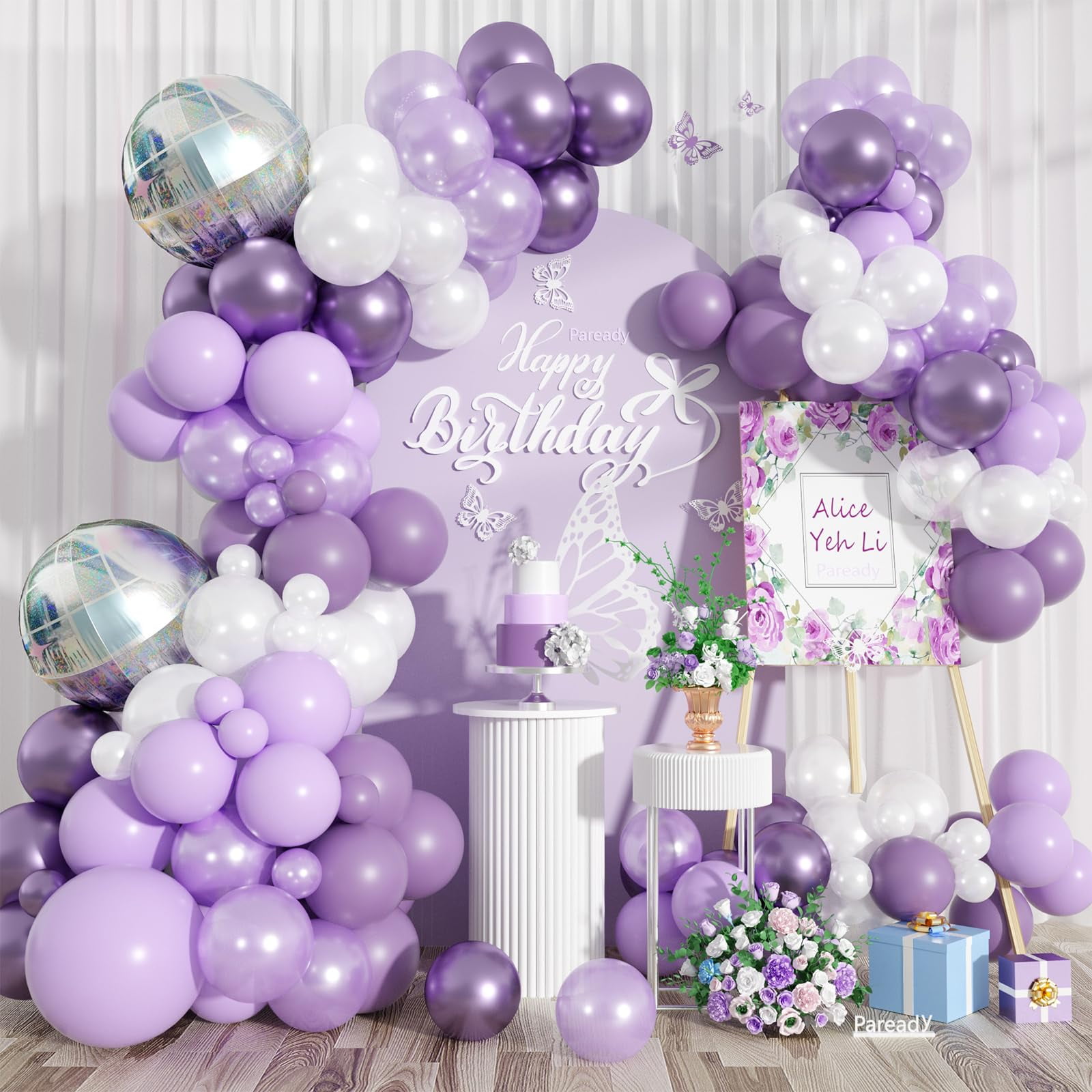 Dusty Blue Balloon Arch Kit, 120pcs Blue White Balloon Garland Kit, Metallic Sand Gold Balloons ...