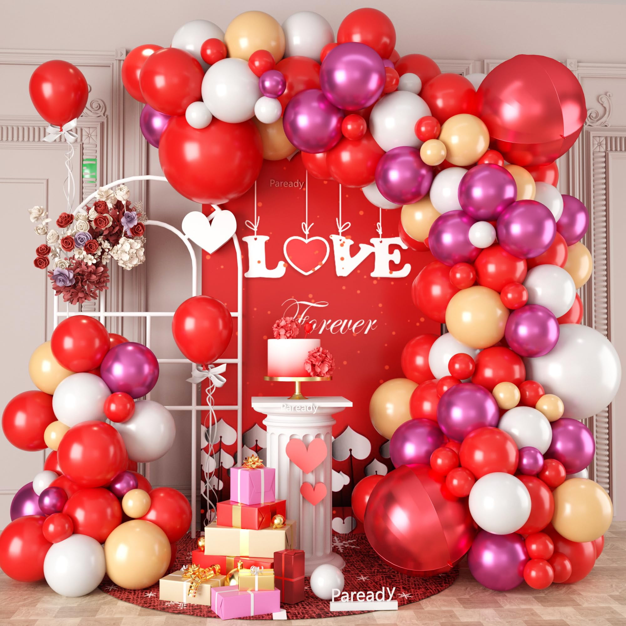 Dusty Blue Balloon Arch Kit, 120pcs Blue White Balloon Garland Kit ...