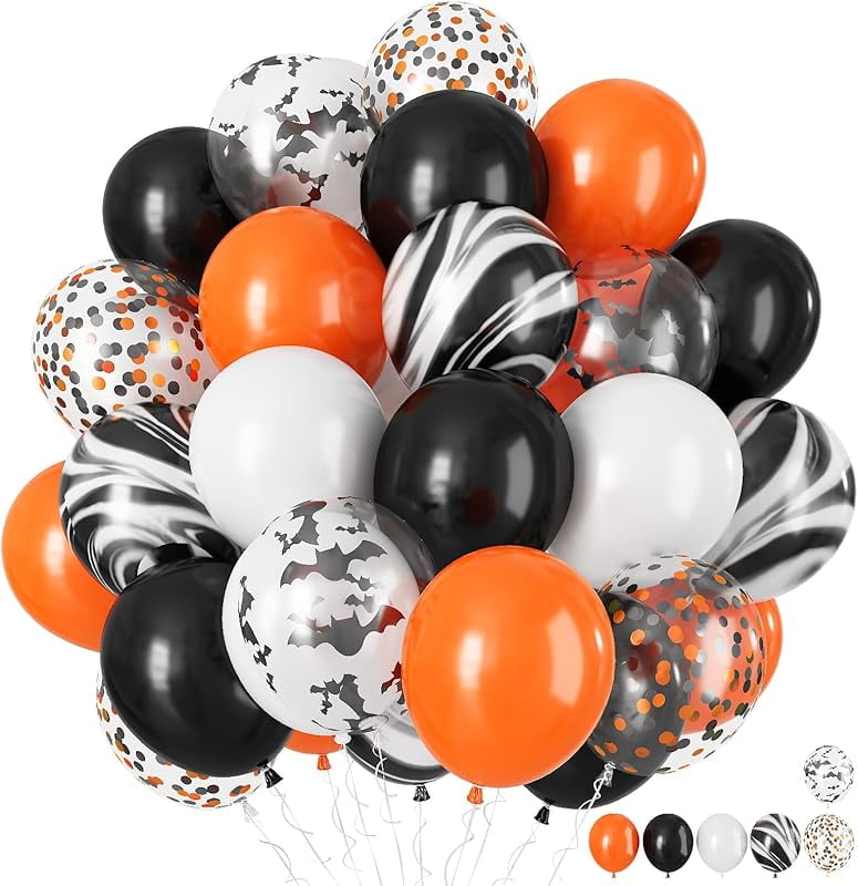 Dusty Blue Balloon Set, 60Pcs 12 Inch Slate Baby Blue White Sand Latex Balloon with Metallic ...