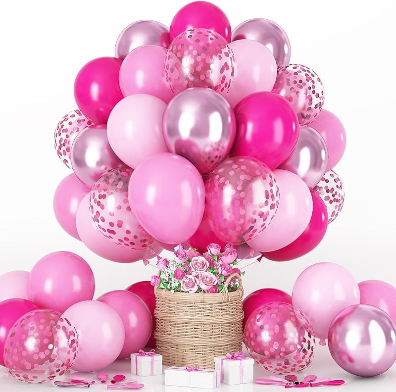 Dusty Blue Balloon Set, 60Pcs 12 Inch Slate Baby Blue White Sand Latex Balloon with Metallic ...