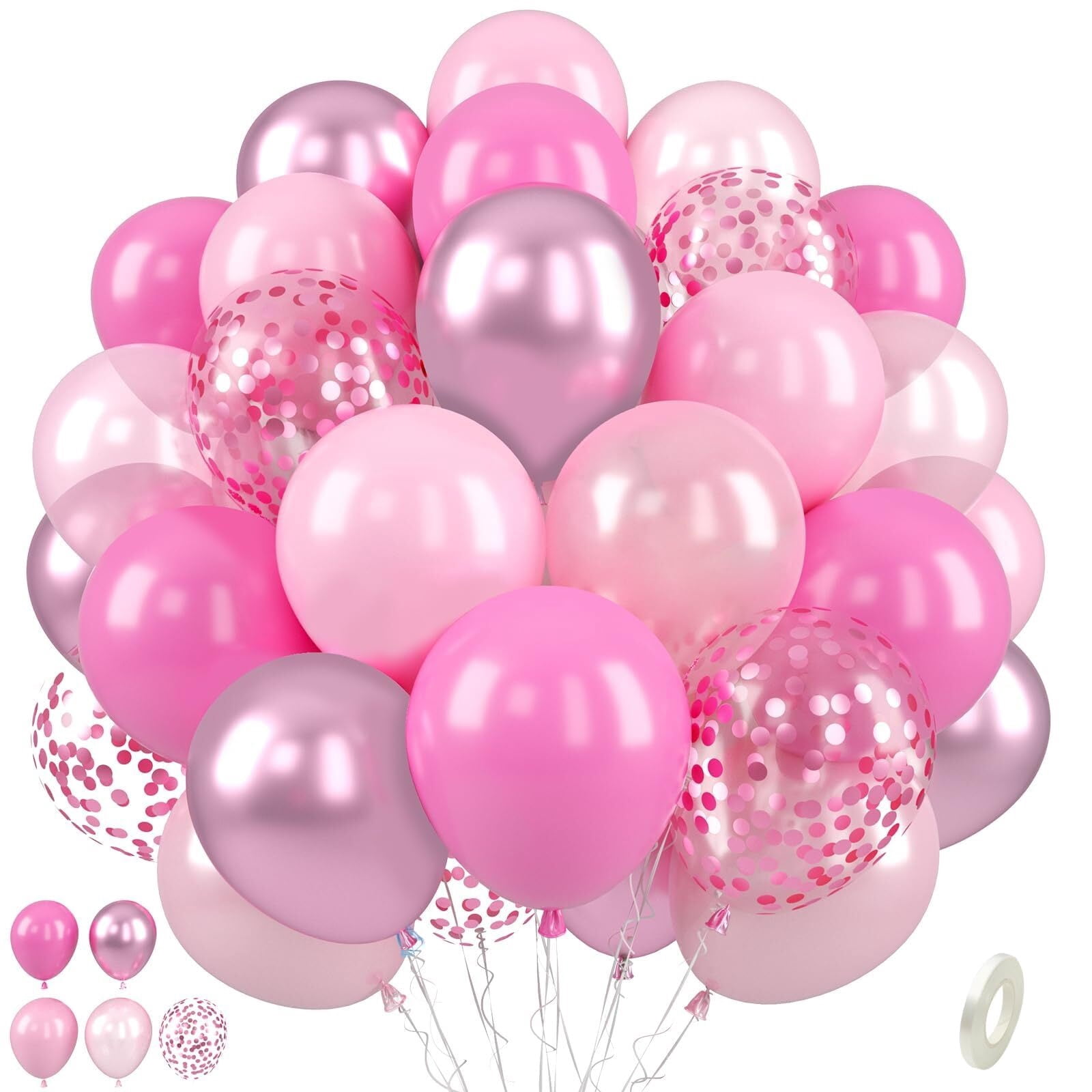 Dusty Blue Balloons, 50 Pcs Gold White Balloons, 12 Inch Sand White ...