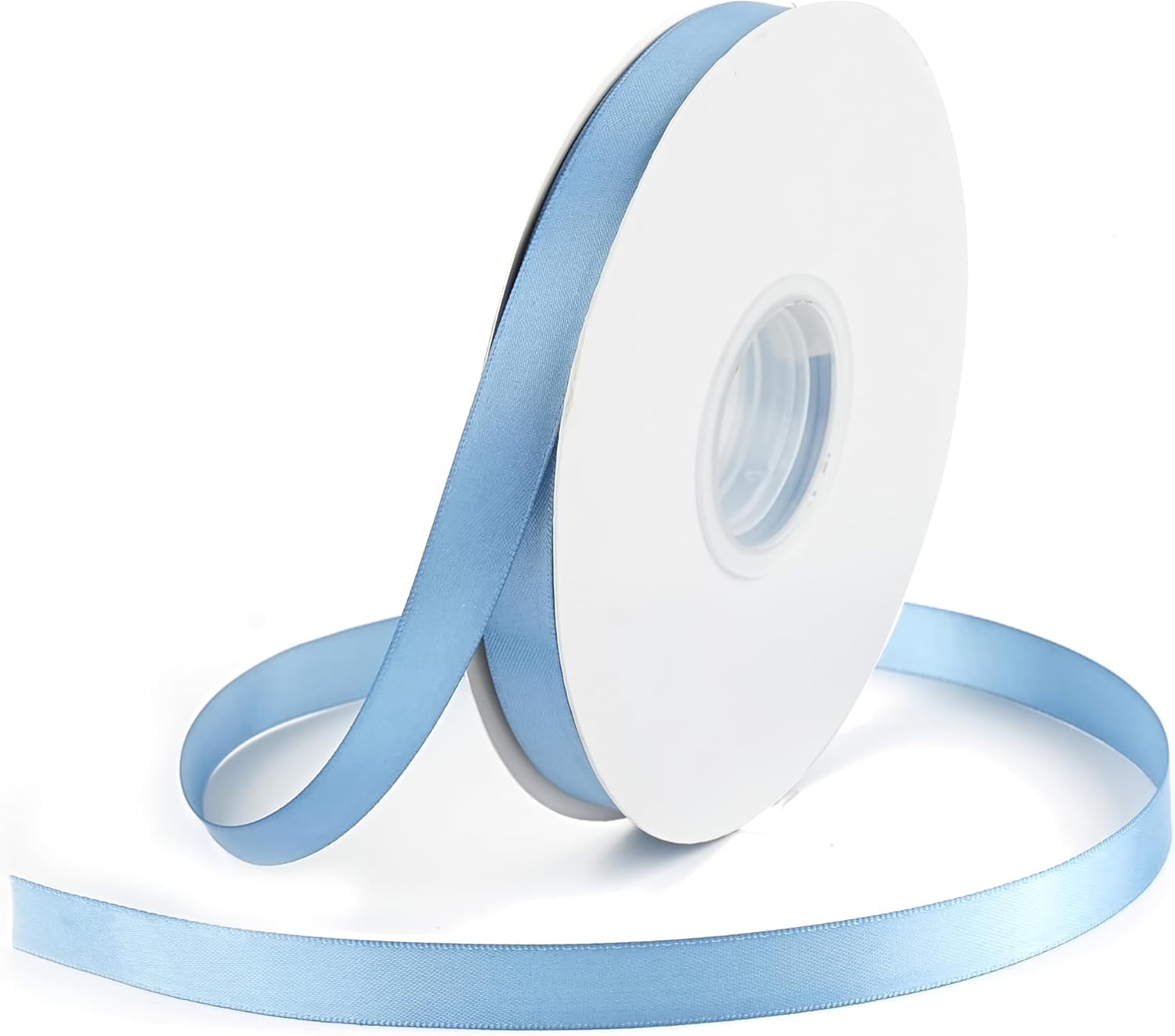 Dusty Blue Ribbon 1/2 Inch Dusty Blue Satin Ribbon Blue Silk Ribbon for ...