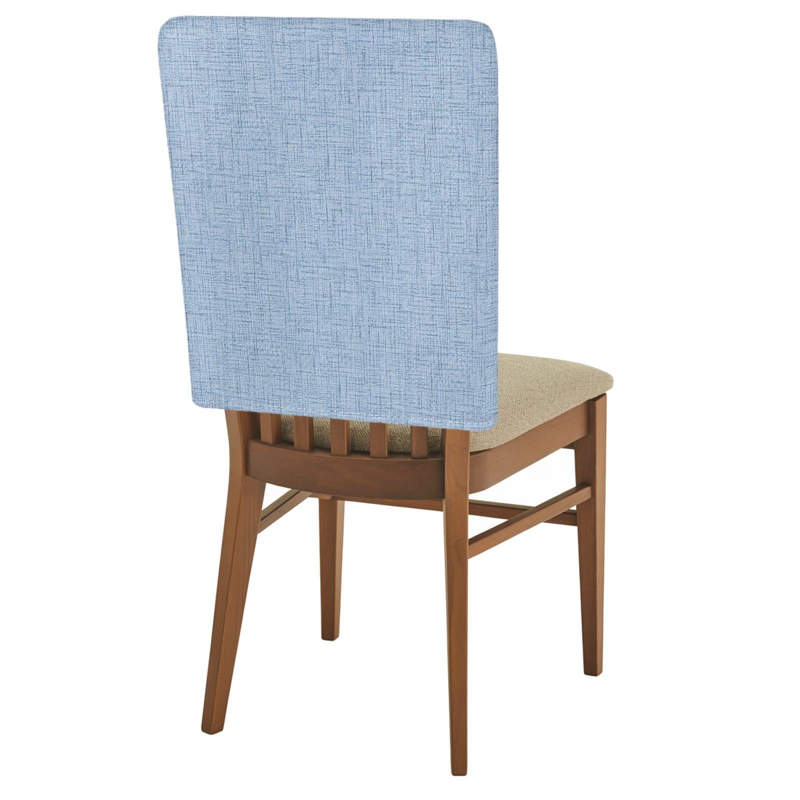 Dusty Blue Solid Chair Back Covers Set of 2 Minimalist Tropical Blue ...