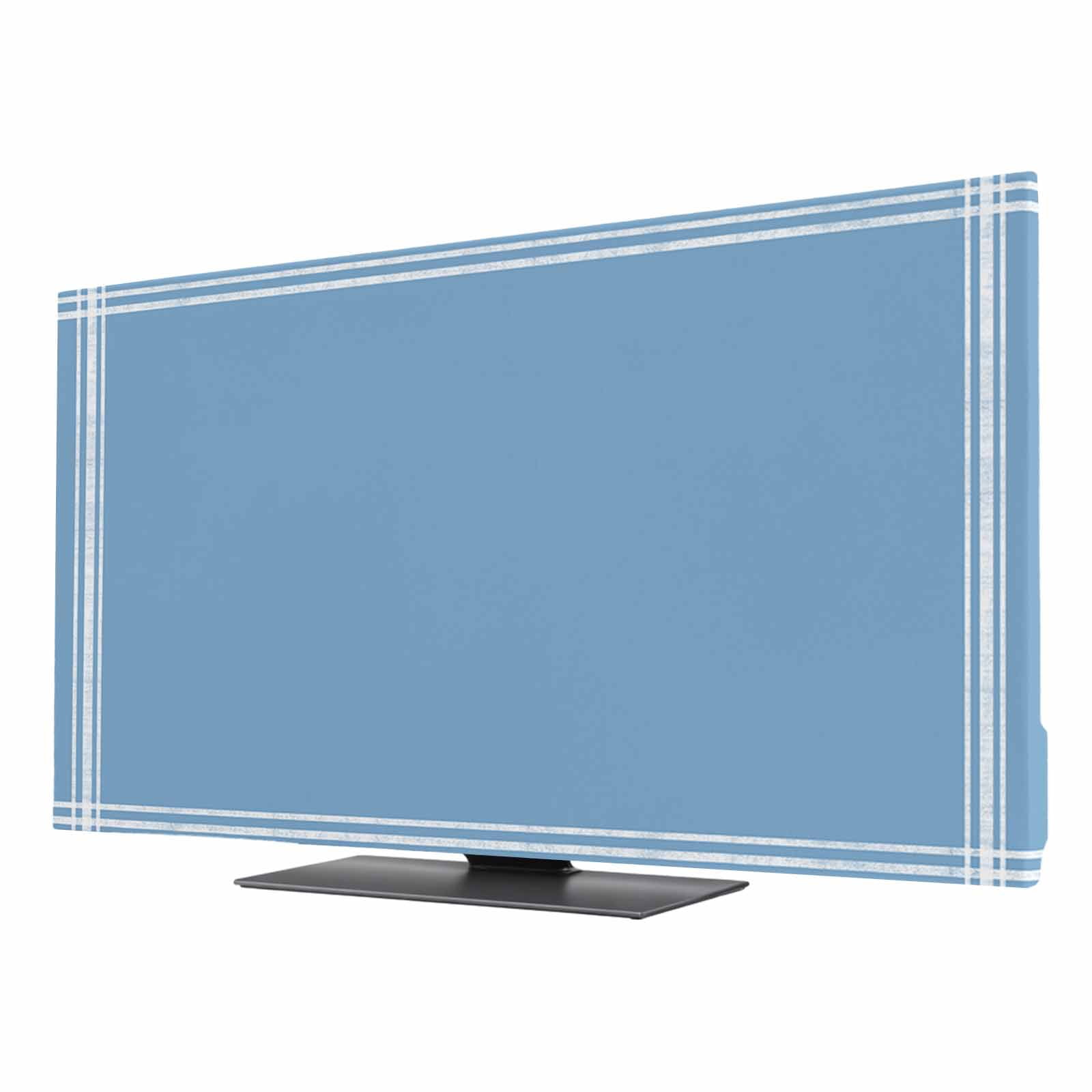 Dusty Blue TV Dust Cover 32 Inch, Solid Color Computer Monitor Cover ...