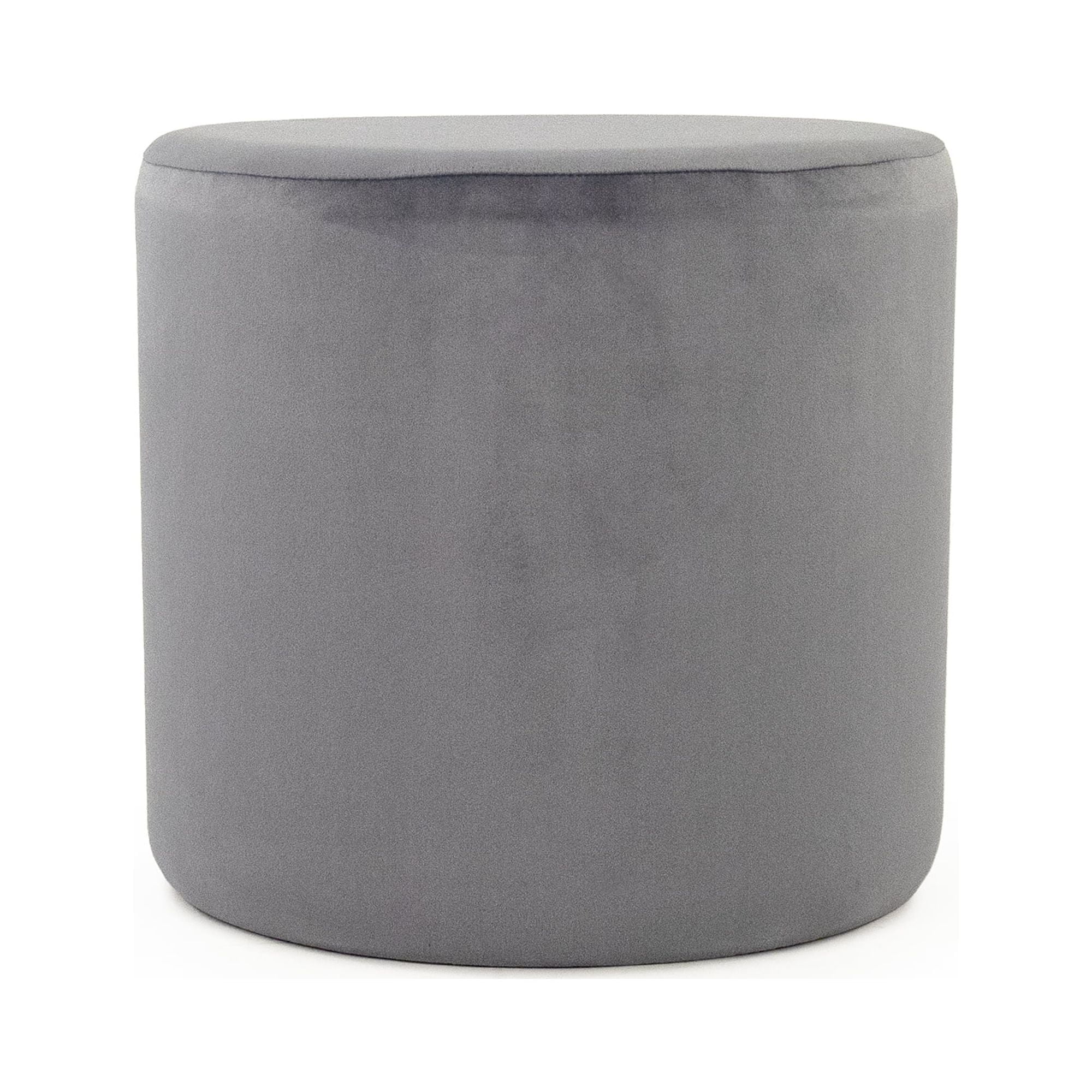 Velvet Dusty Blue Stool - Cylindrical Design - Walmart.com