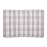 Dusty Lilac & White Buffalo Check Rag Rug 26x40 inch - Walmart.com
