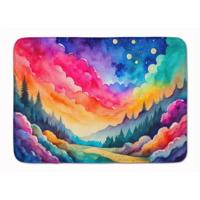 Dusty Miller in Color Memory Foam Kitchen Mat 27 in x 19 in - Walmart.com