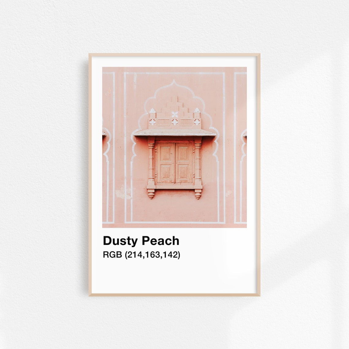 Dusty Peach Print Pink Bedroom Art India Print Minimalist Poster Blush ...
