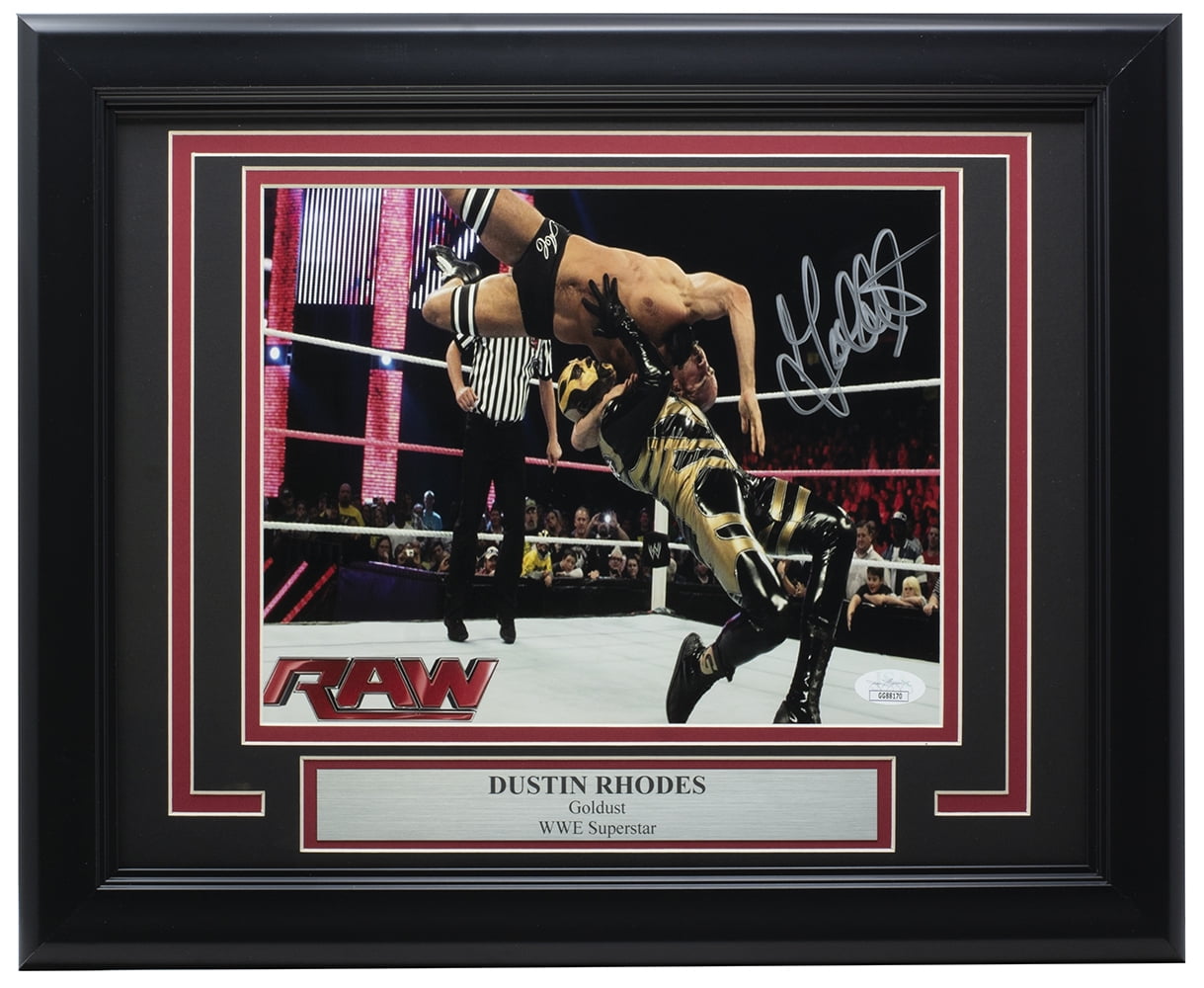 Dustin Rhodes Goldust Signed Framed 8x10 WWE Photo JSA ITP - Walmart.com