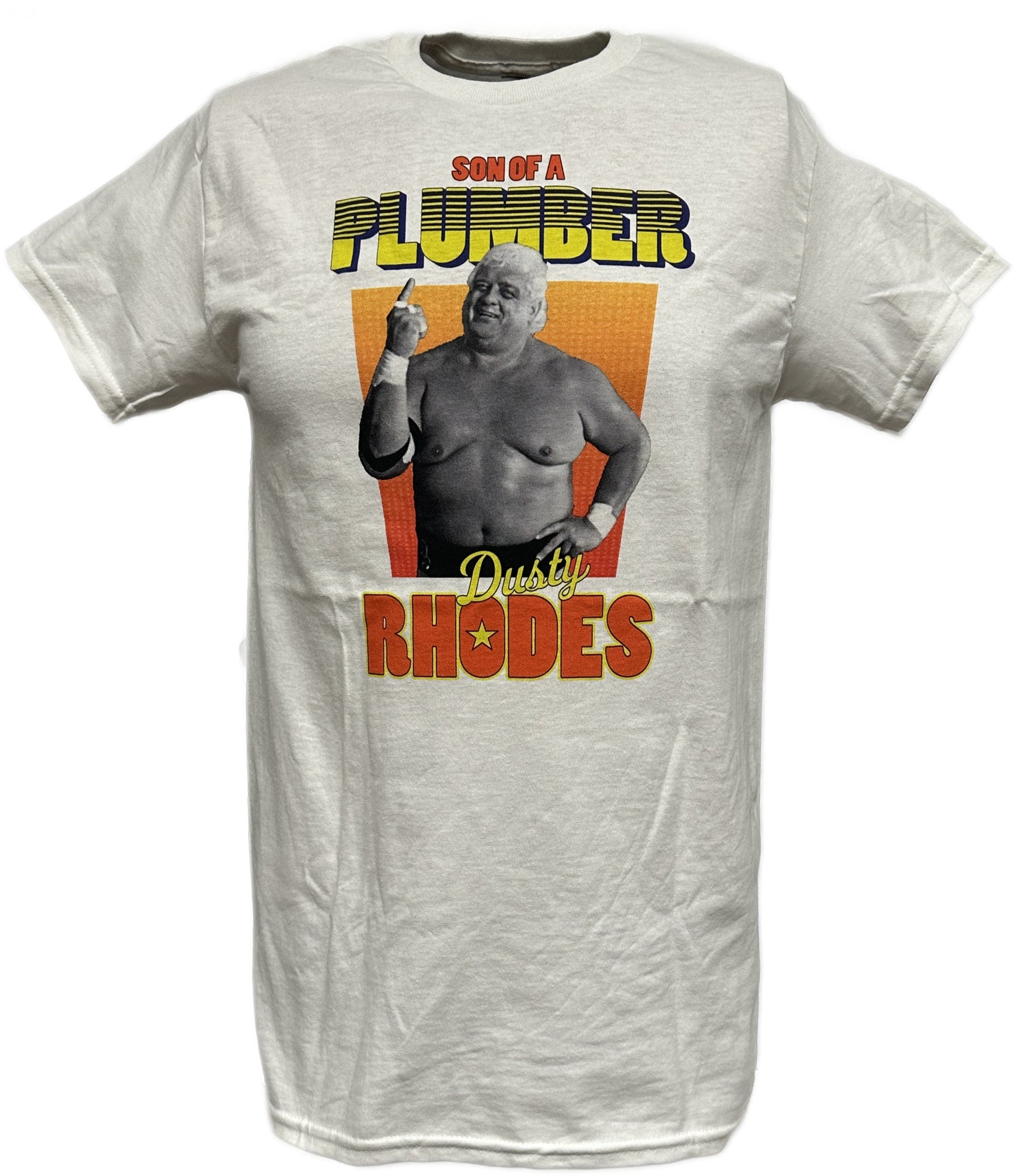 Dusty Rhodes Son of a Plumber WWE Mens White T-shirt S - Walmart.com
