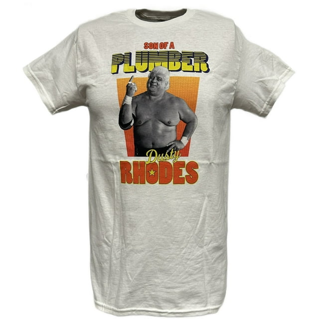 Dusty Rhodes Son of a Plumber WWE Mens White T-shirt S - Walmart.com