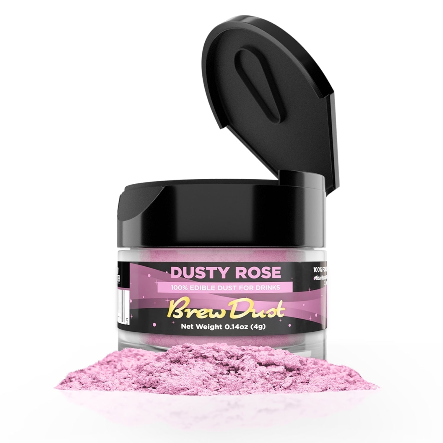 Brew Dust - Dusty Rose Edible Drink Powder - Silky Swirl, Beverage Safe ...
