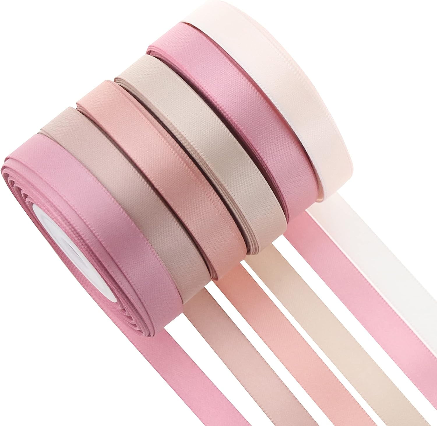 Dusty Rose Satin Ribbon 3/8" Rose Pink Ribbon for Gift Wrapping Crafts ...