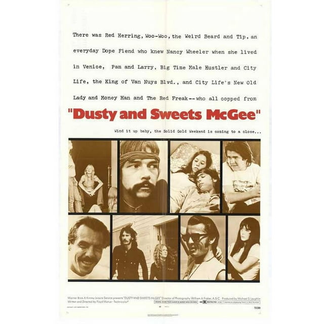 Dusty and Sweets McGee - movie POSTER (Style A) (27" x 40") (1971 ...