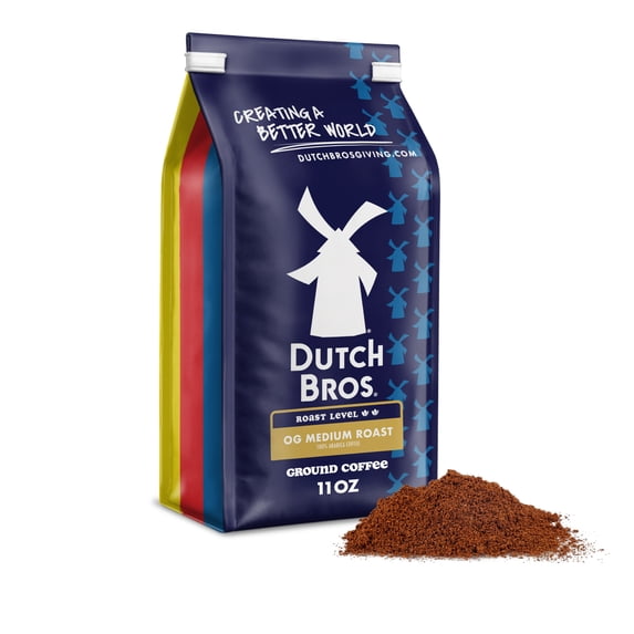 Dutch Bros¬Æ OG Medium Roast Ground Coffee, 11oz Bag - Walmart.com