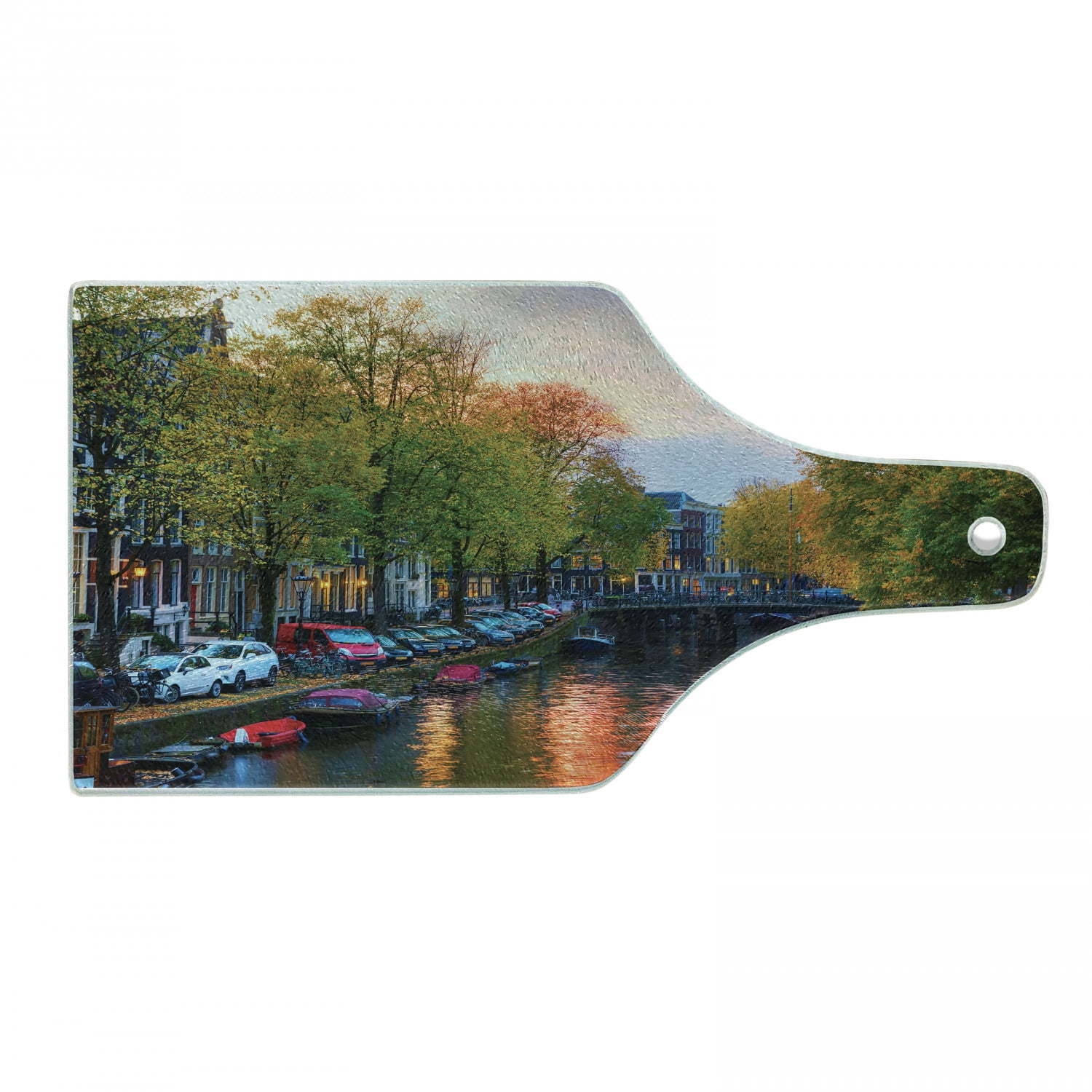 Dutch Cutting Board, Photo of Amstel River from City of Amsterdam with ...